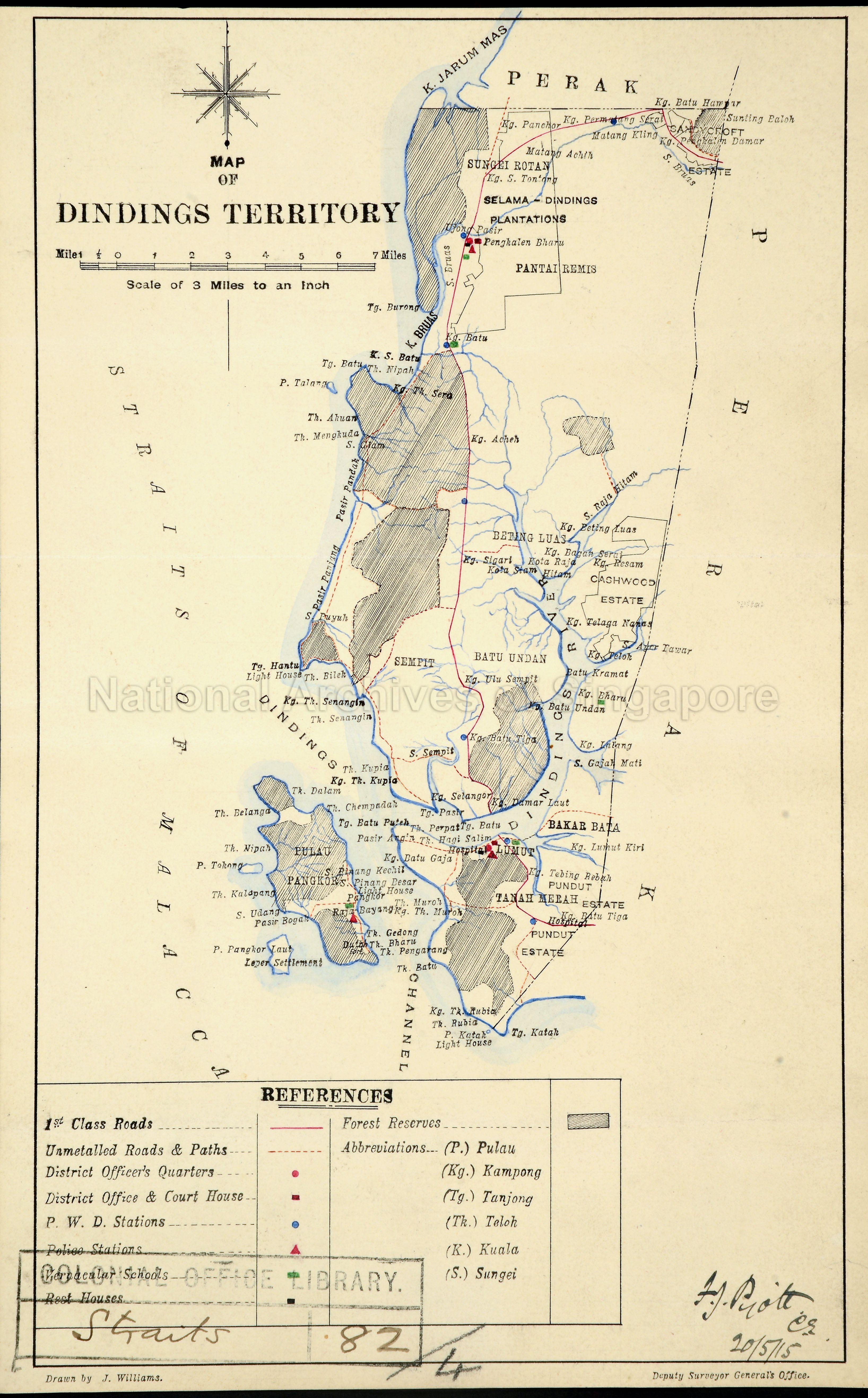 Map of Dindings Territory