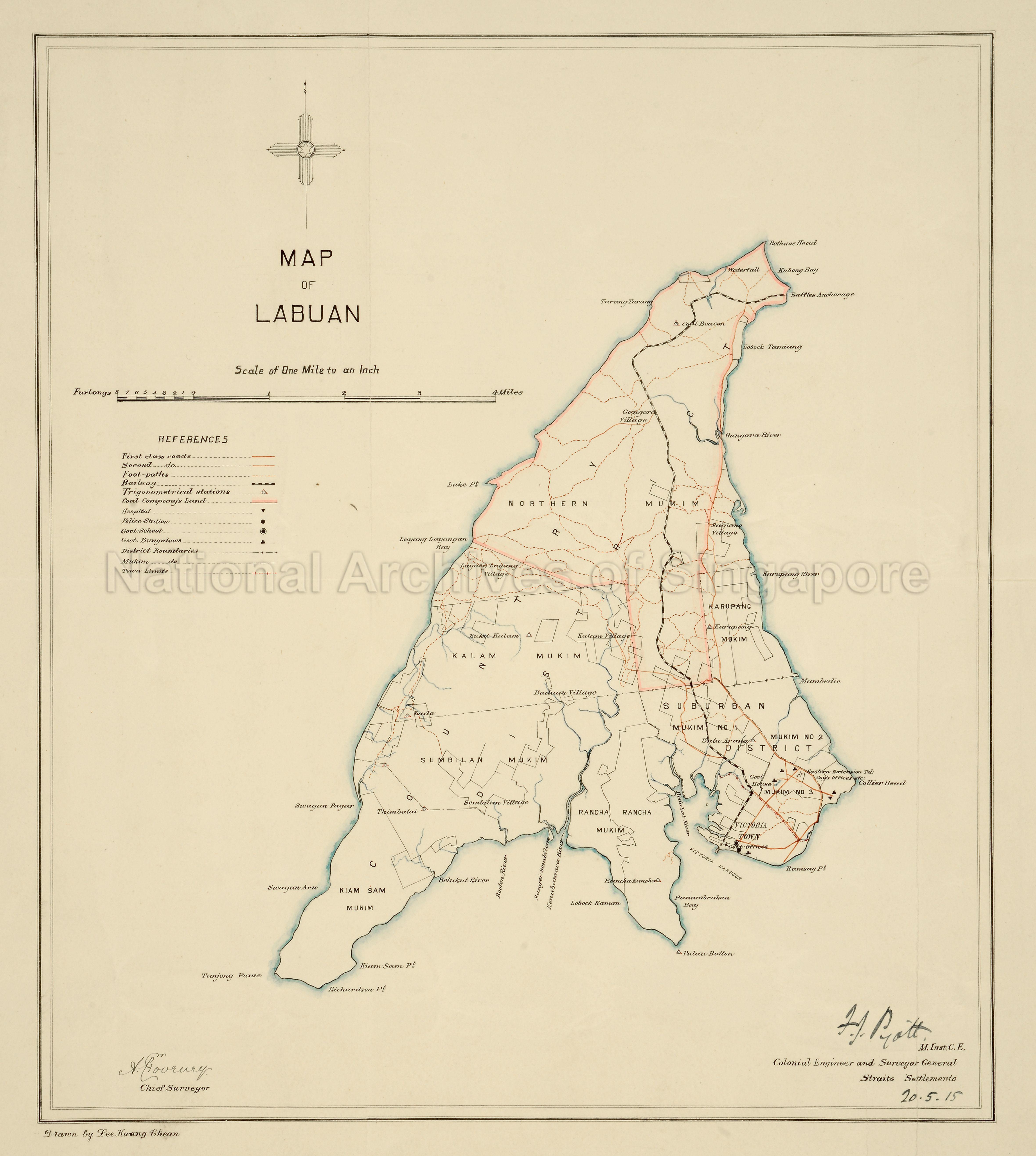 Map of Labuan