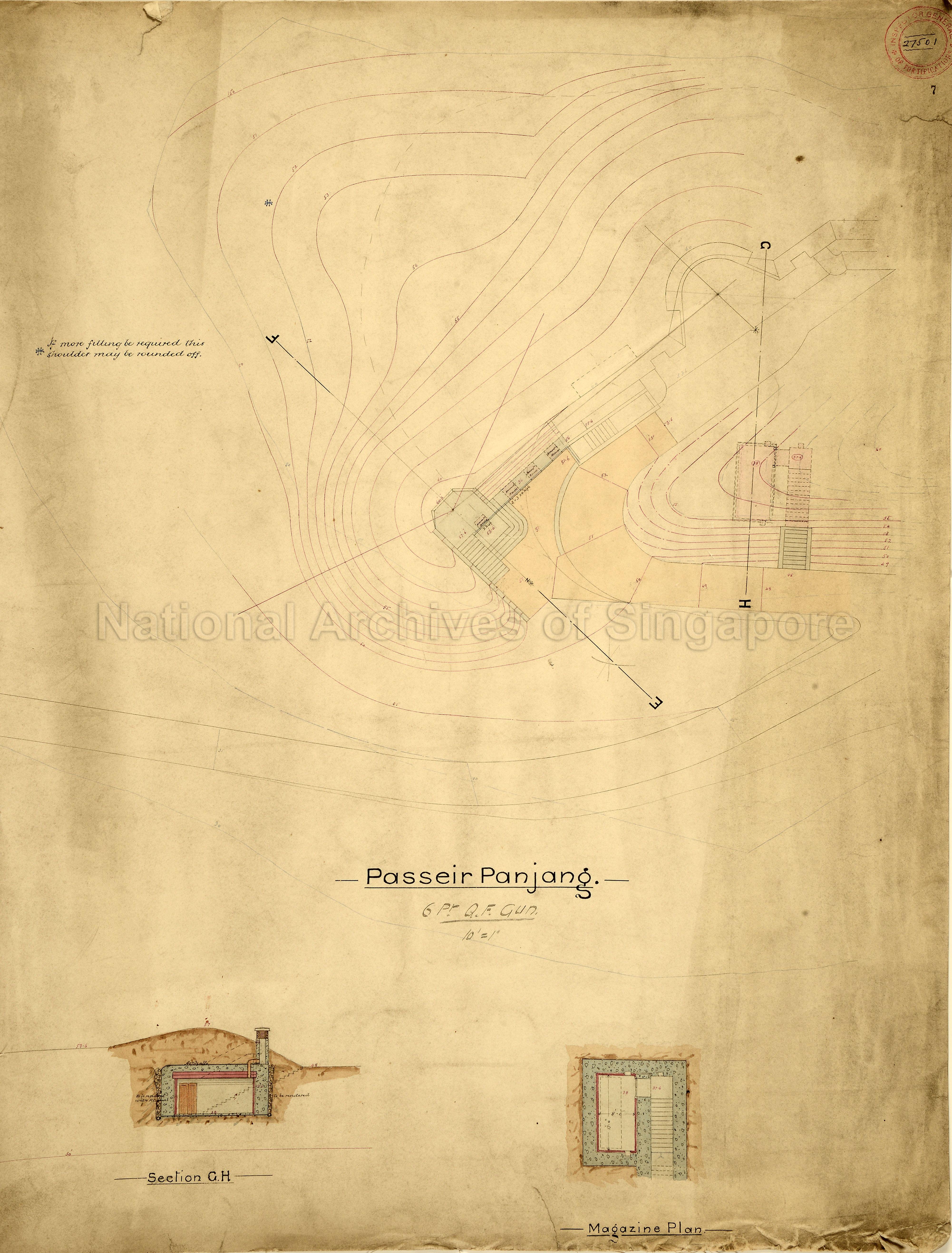 Pasir Panjang: 6pr Quick Fire gun