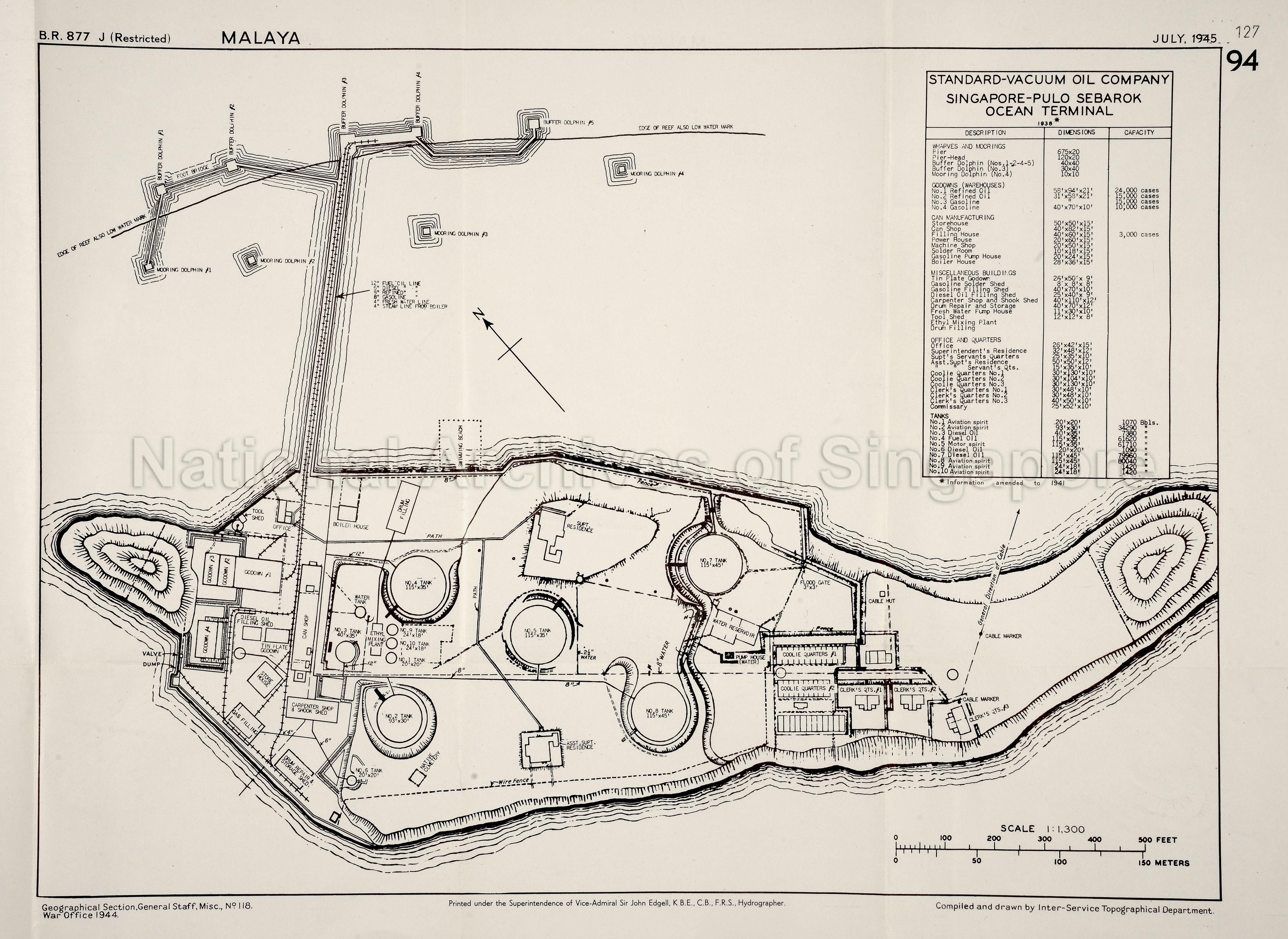 Singapore: Pulau Sebarok Oil Installations