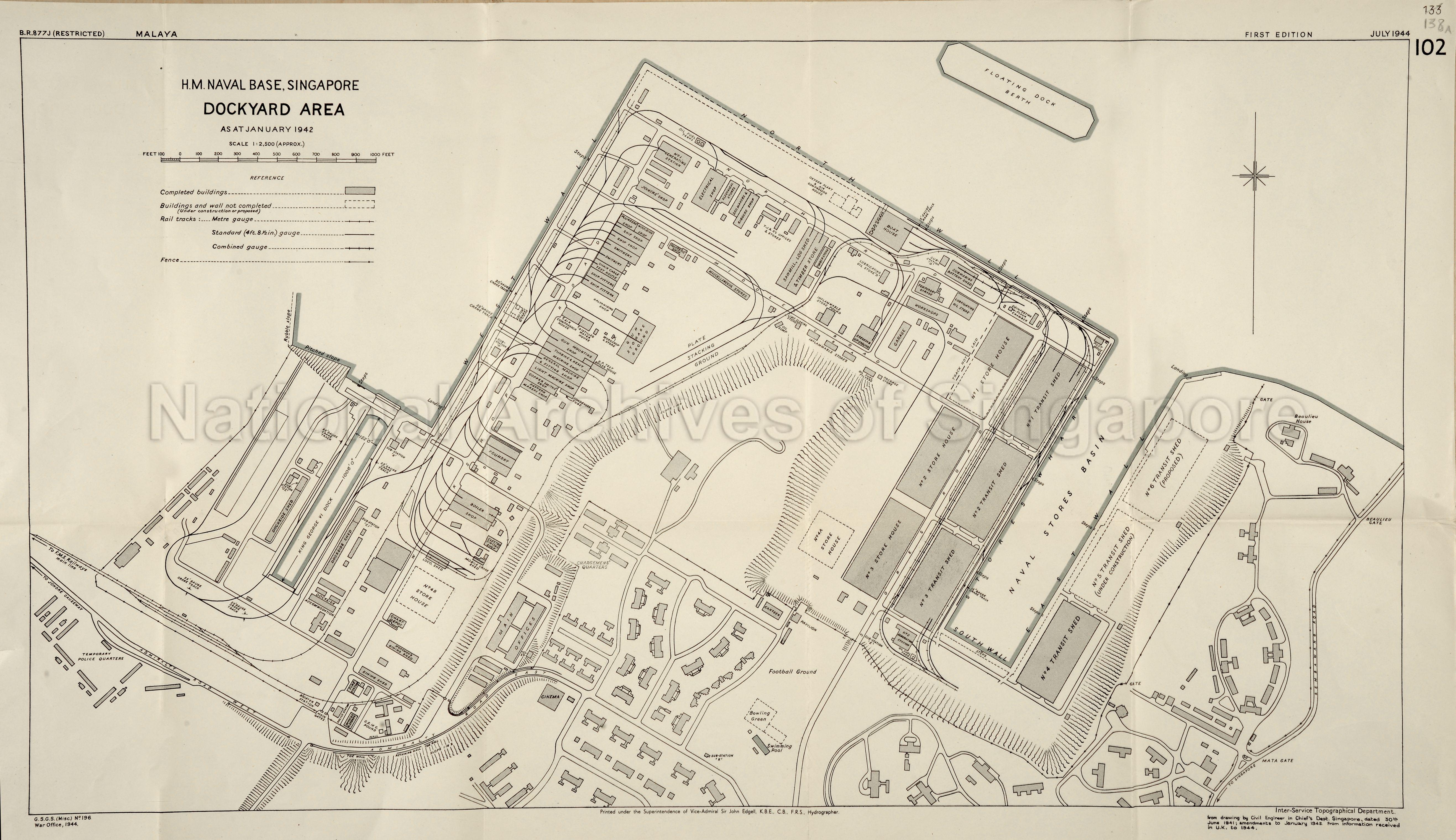 Singapore Naval Base: dockyard area