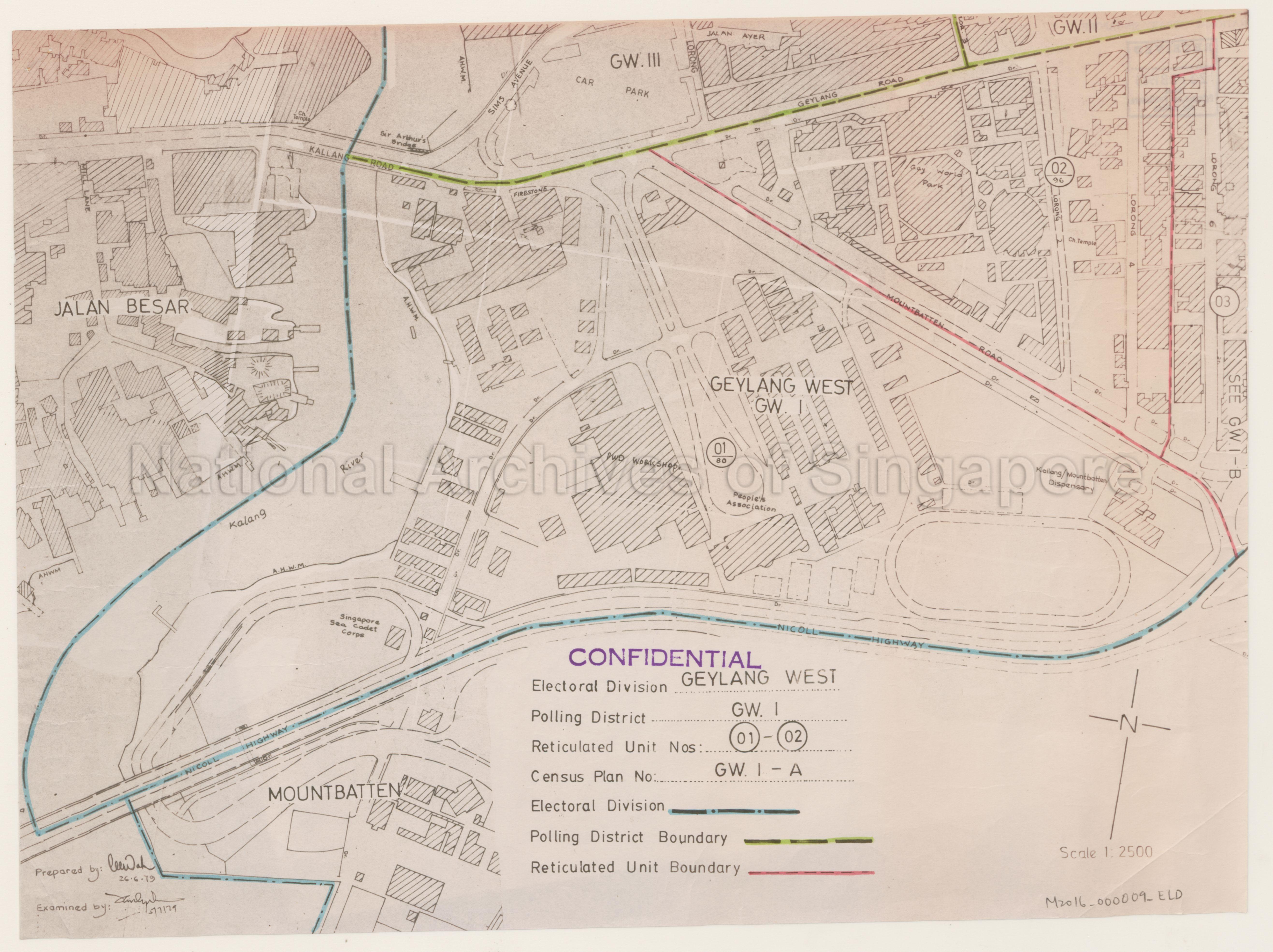 Electoral boundary map - Geylang West