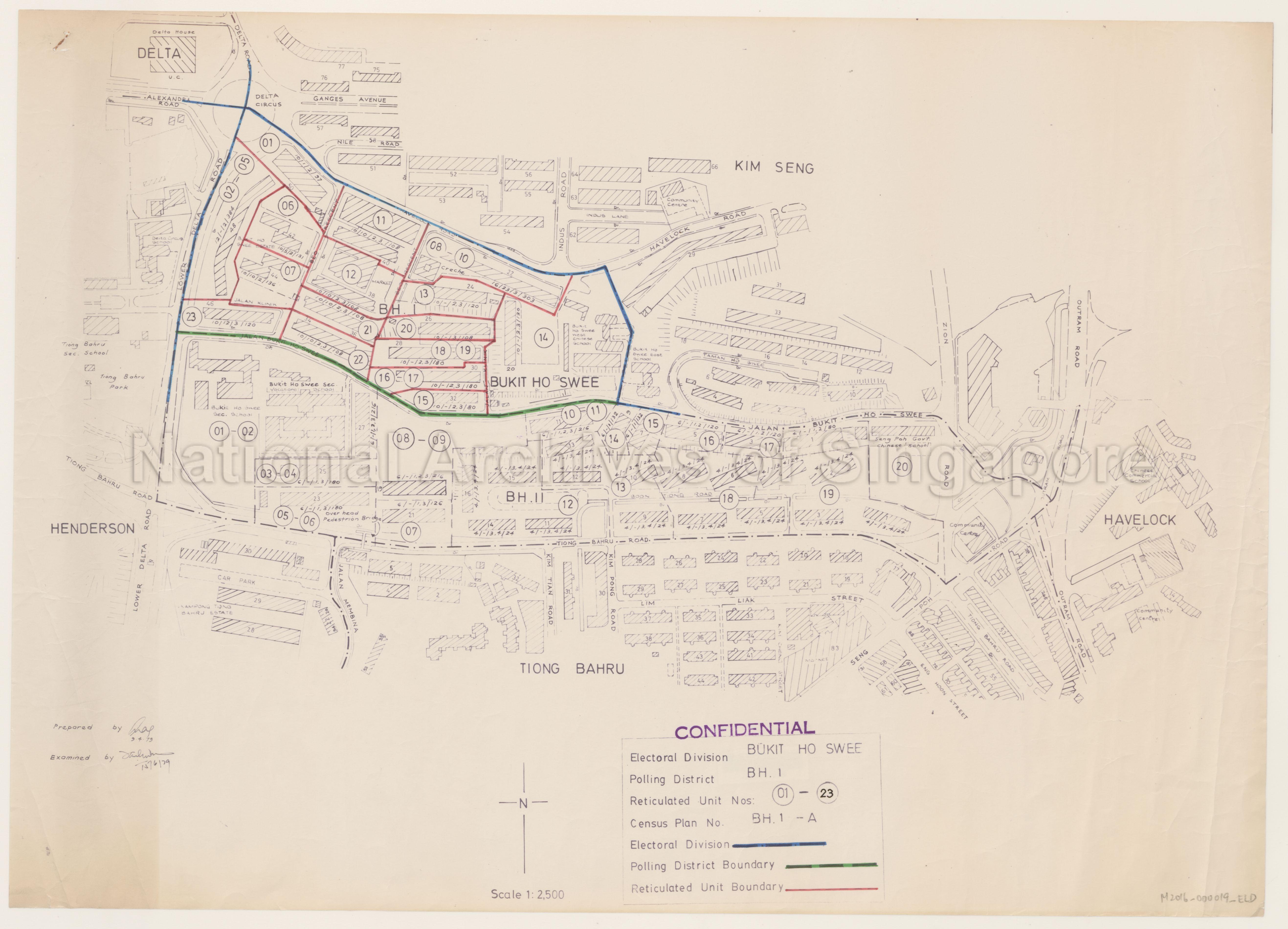 Electoral boundary map - Bukit Ho Swee