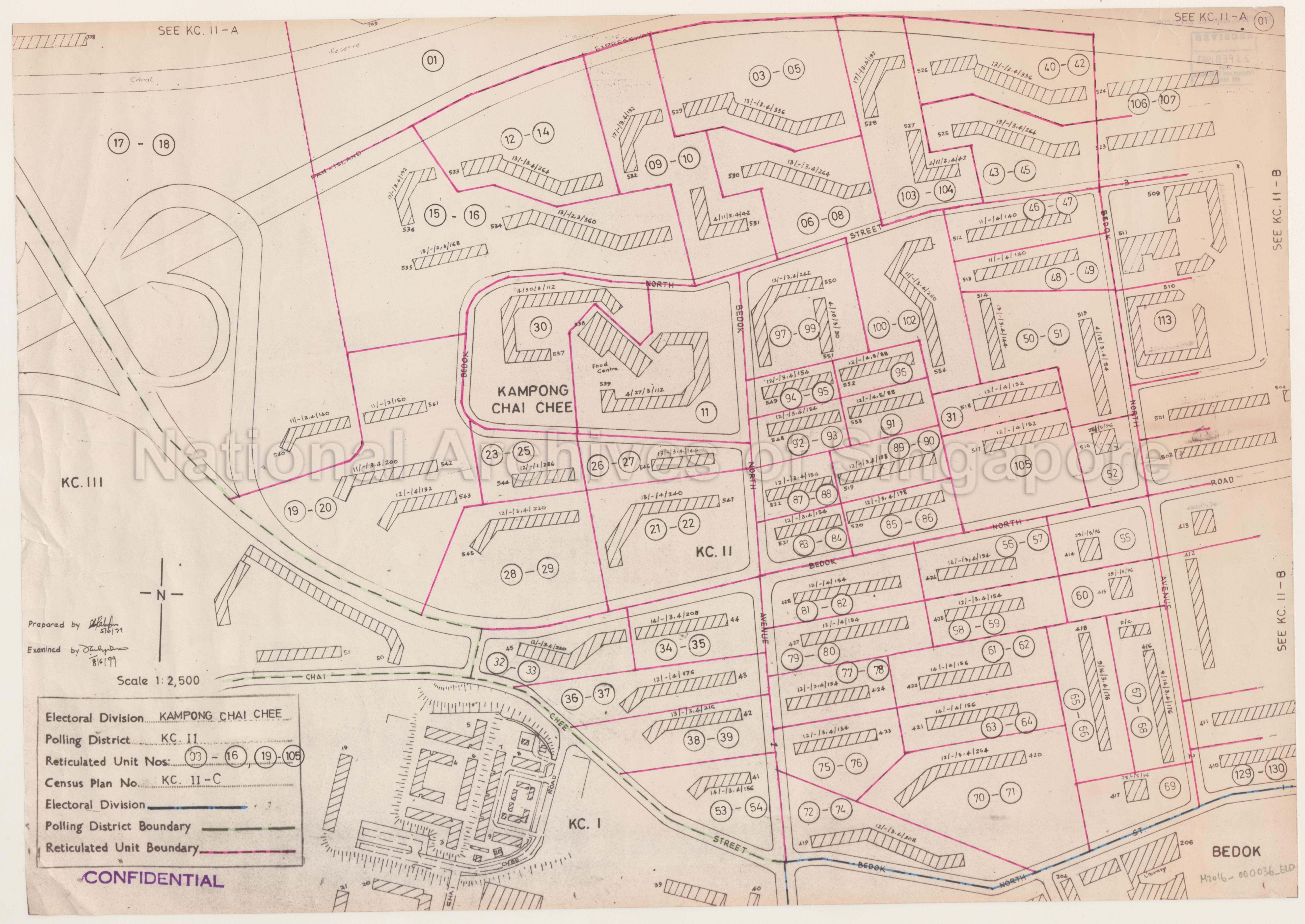 Electoral boundary map - Kampong Chai Chee