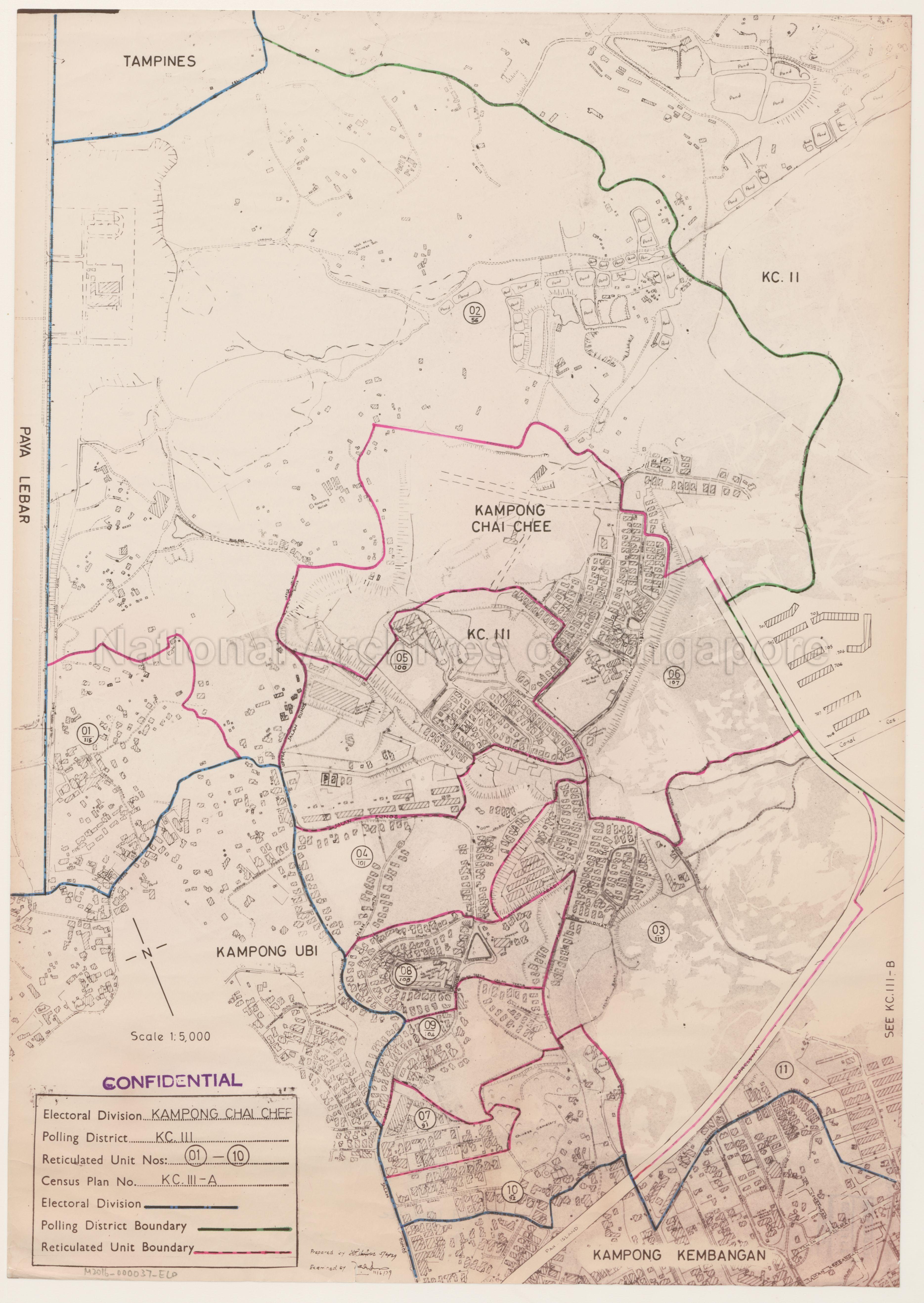 Electoral boundary map - Kampong Chai Chee
