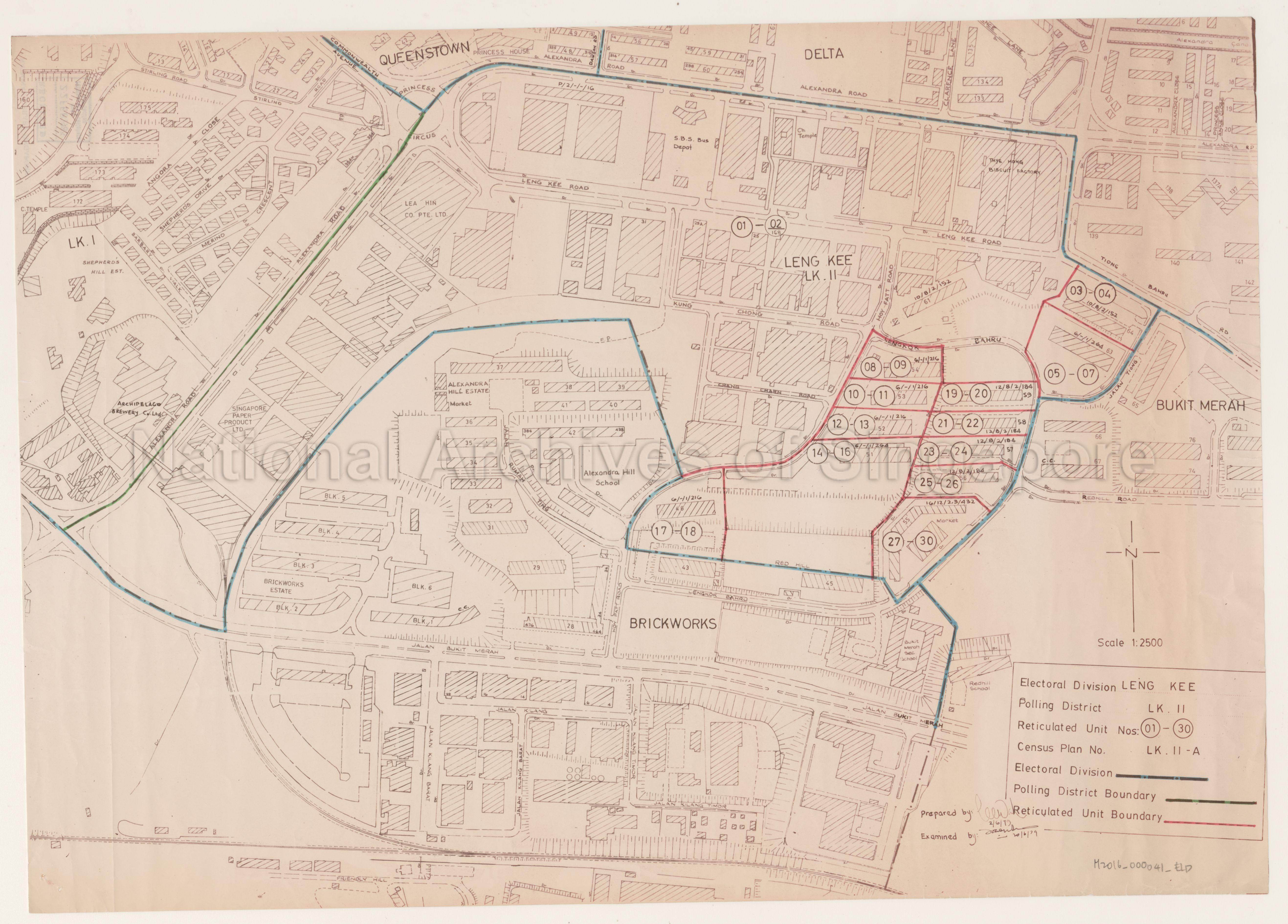 Electoral boundary map - Leng Kee