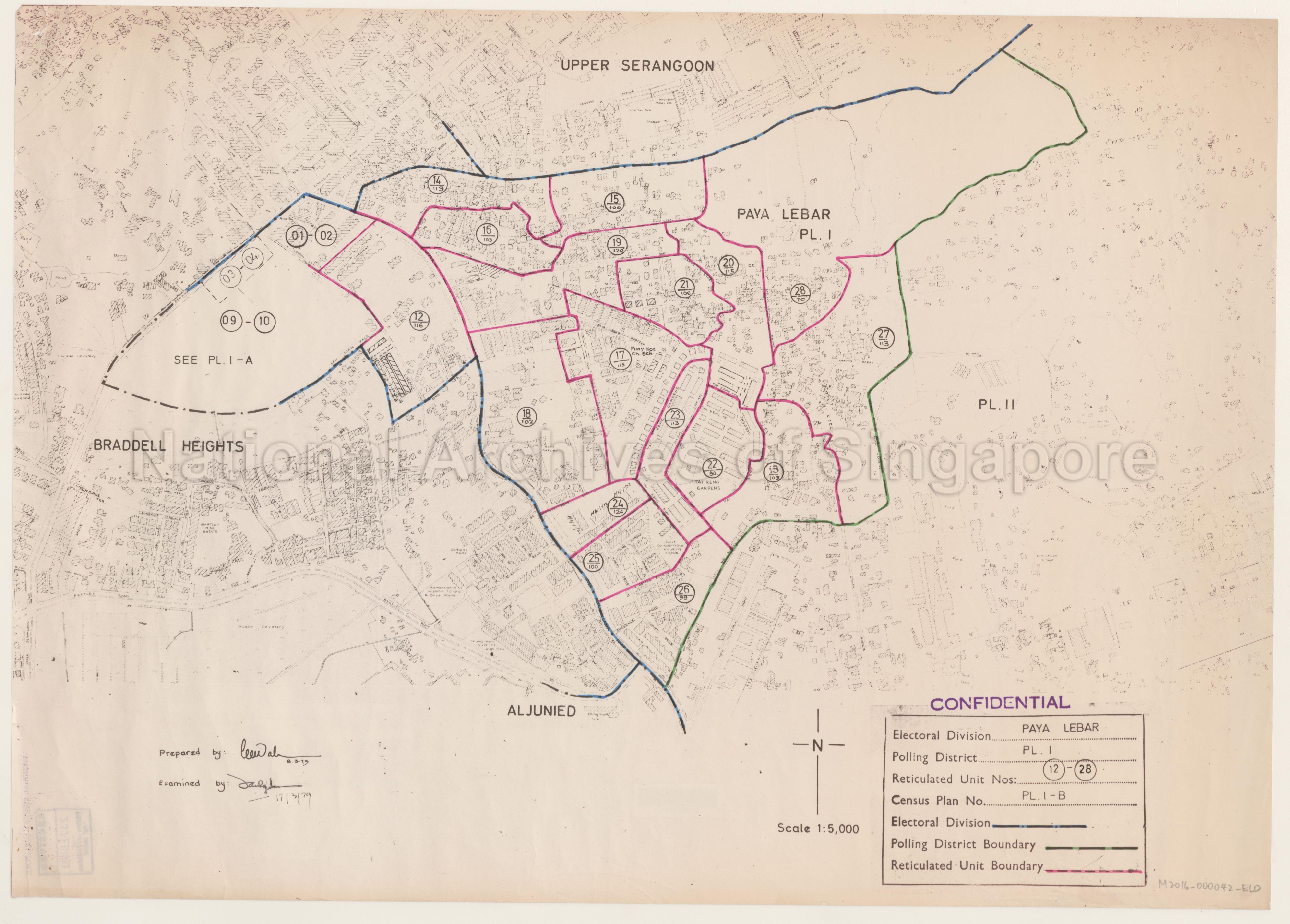 Electoral boundary map - Paya Lebar