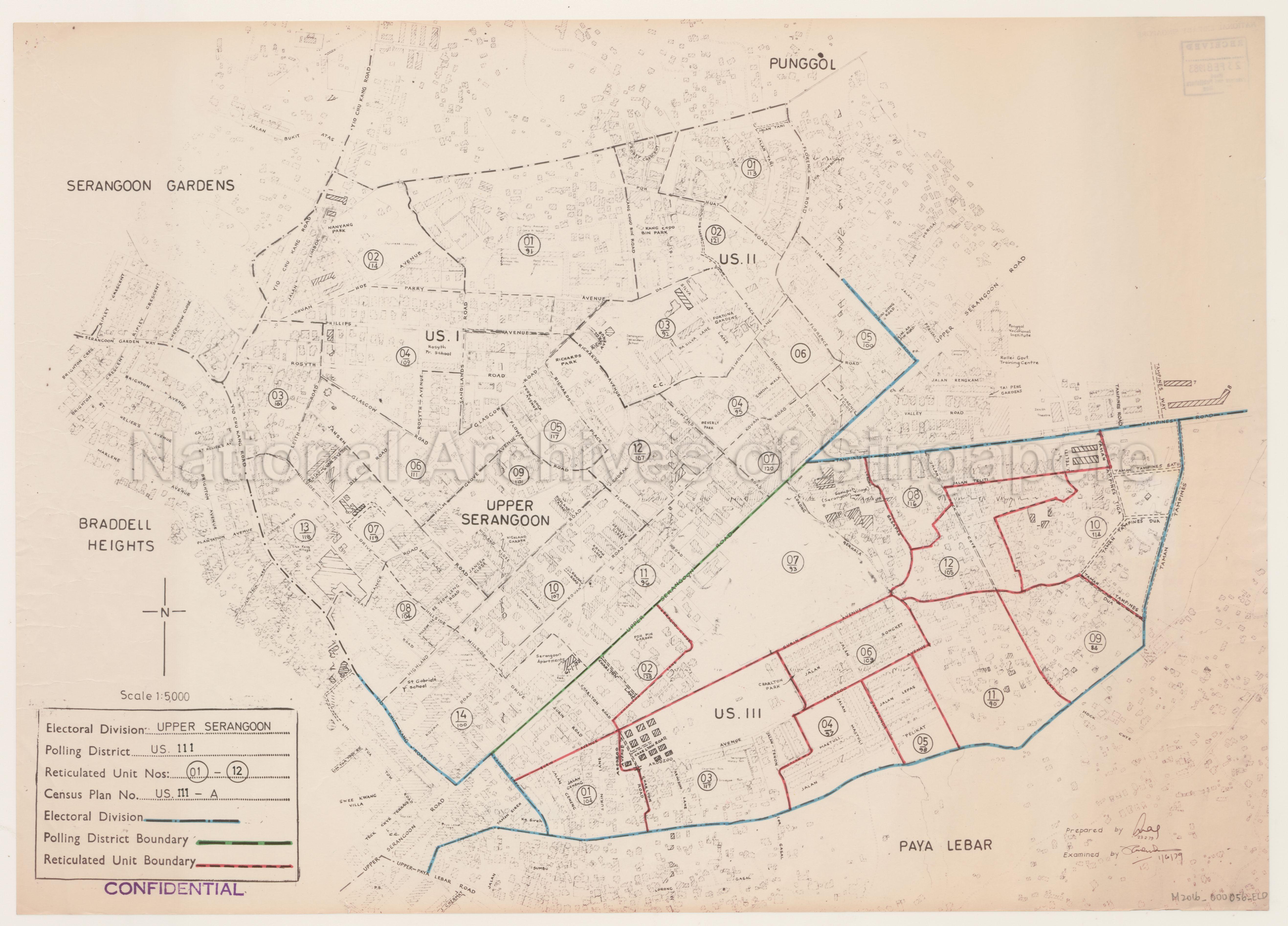 Electoral boundary map - Upper Serangoon