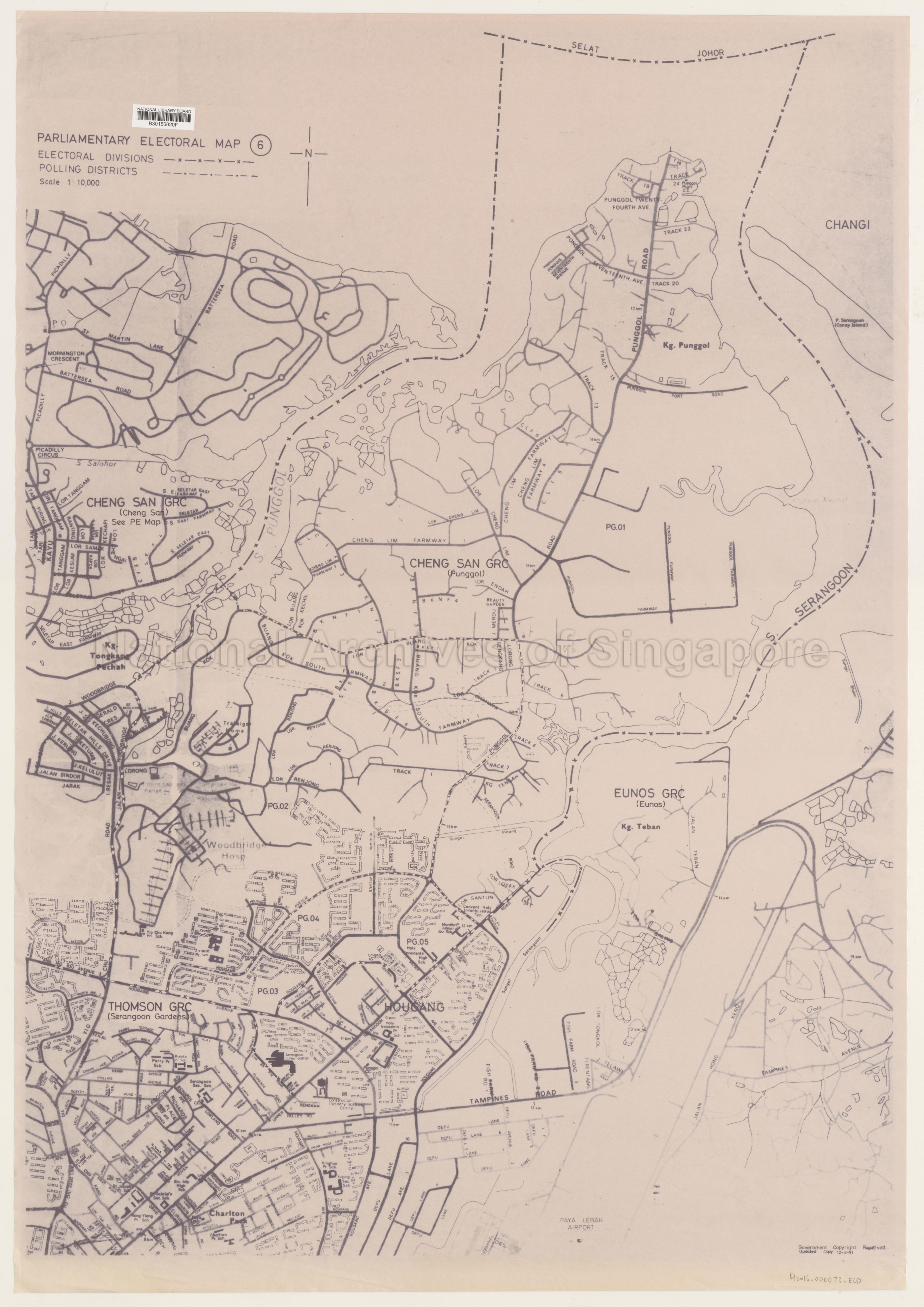 Electoral boundary map - Cheng San GRC