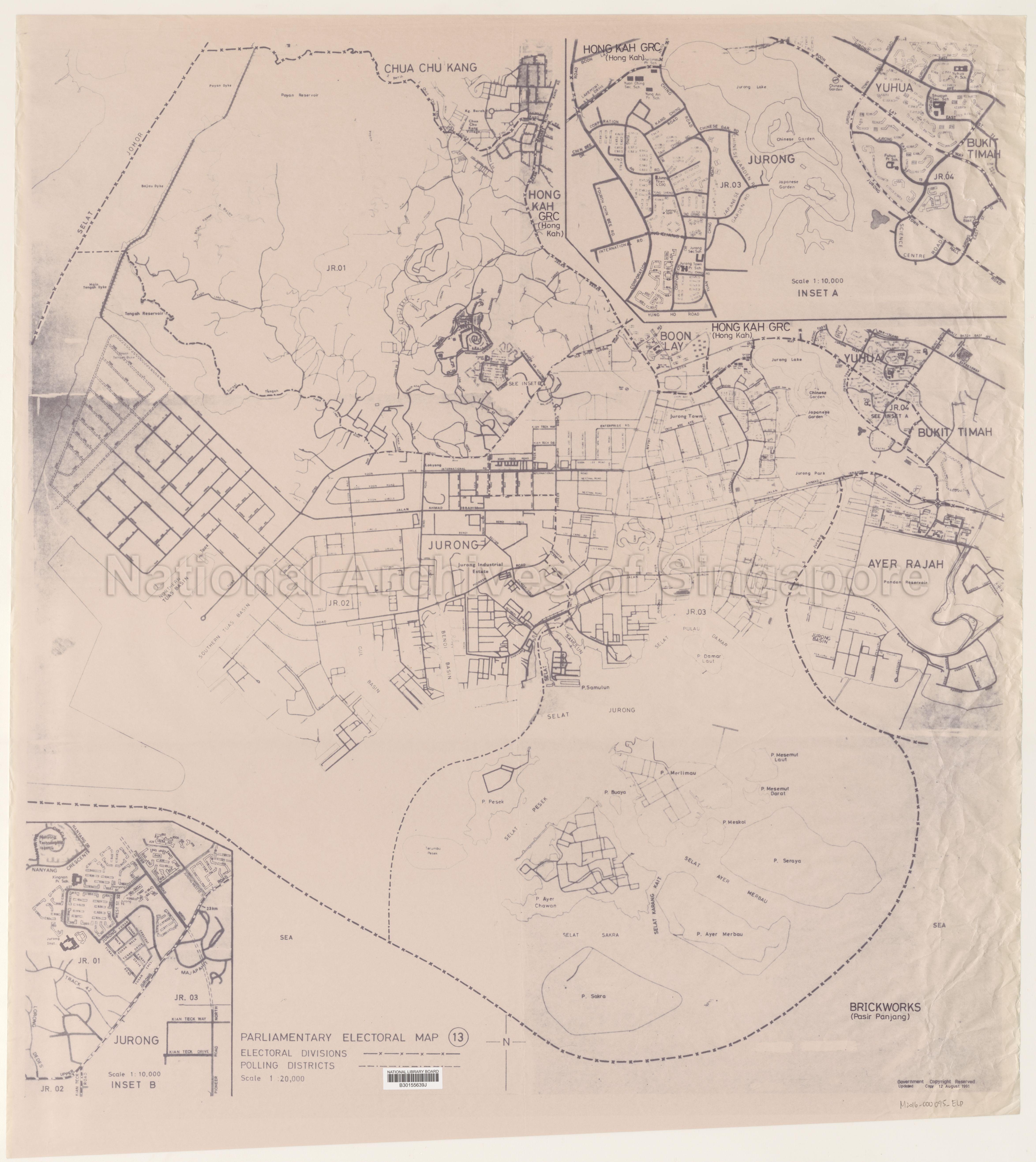Electoral boundary map - Jurong