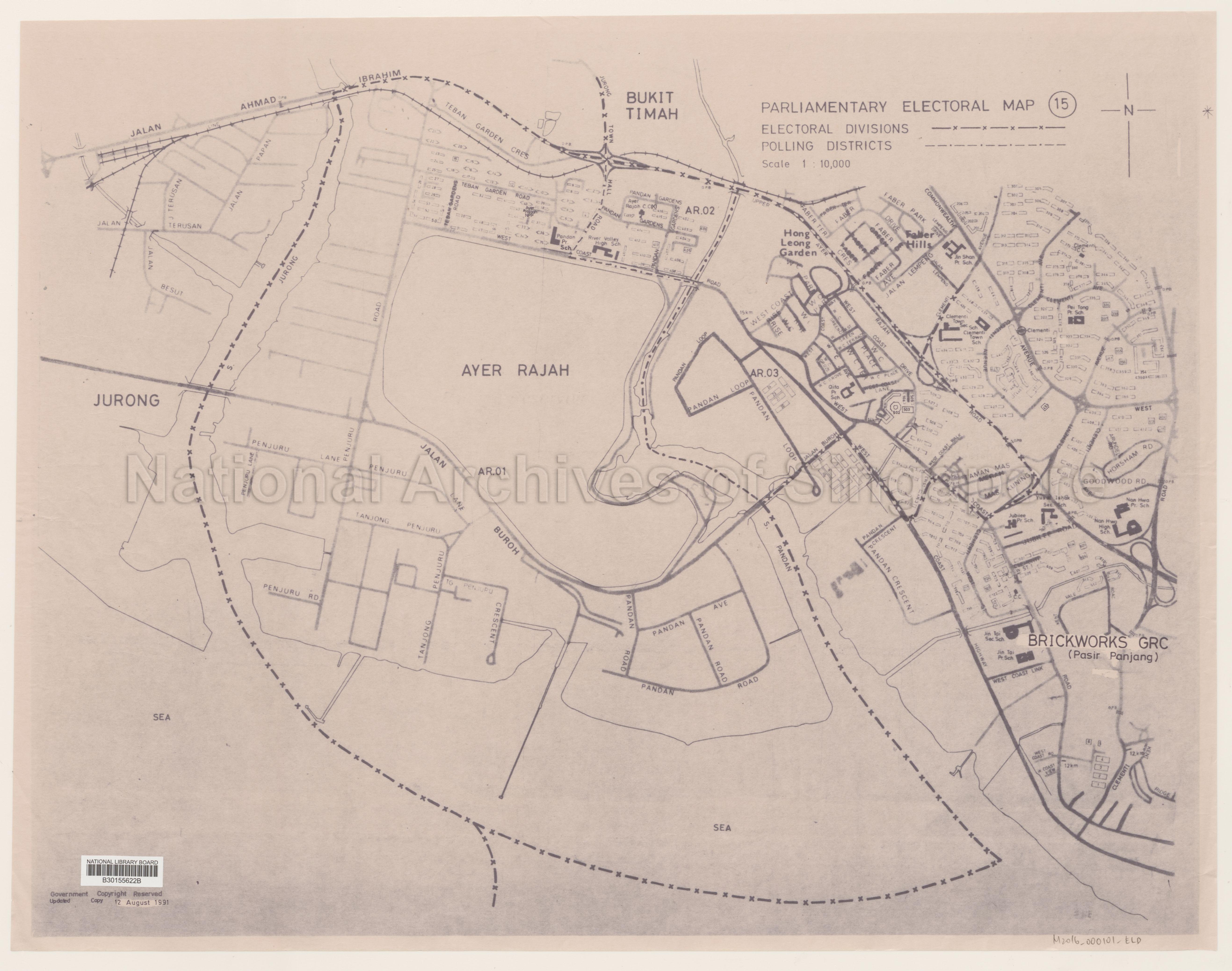 Electoral boundary map - Ayer Rajah