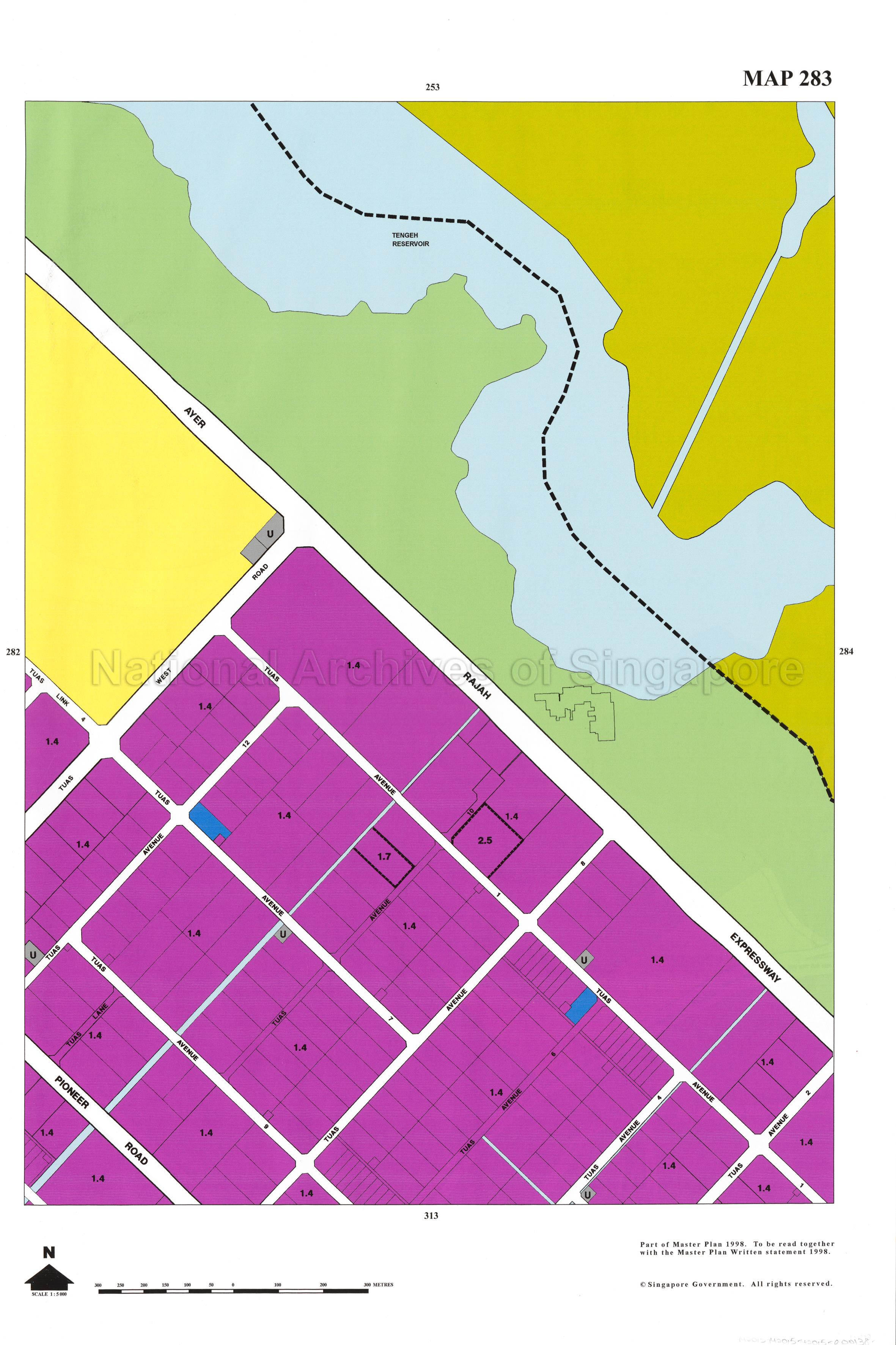 Master Plan 1998 Volume 2: Map 283