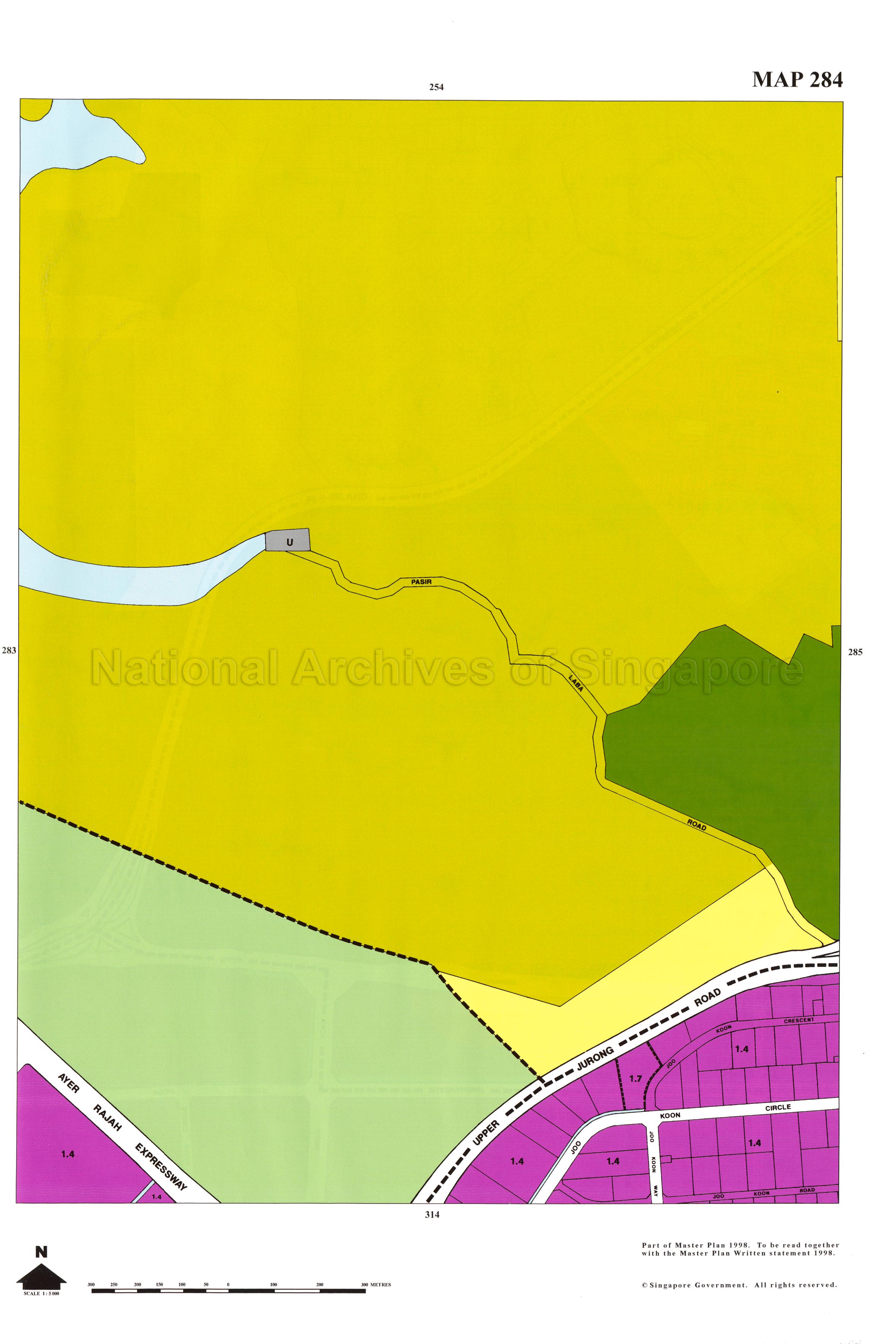 Master Plan 1998 Volume 2: Map 284