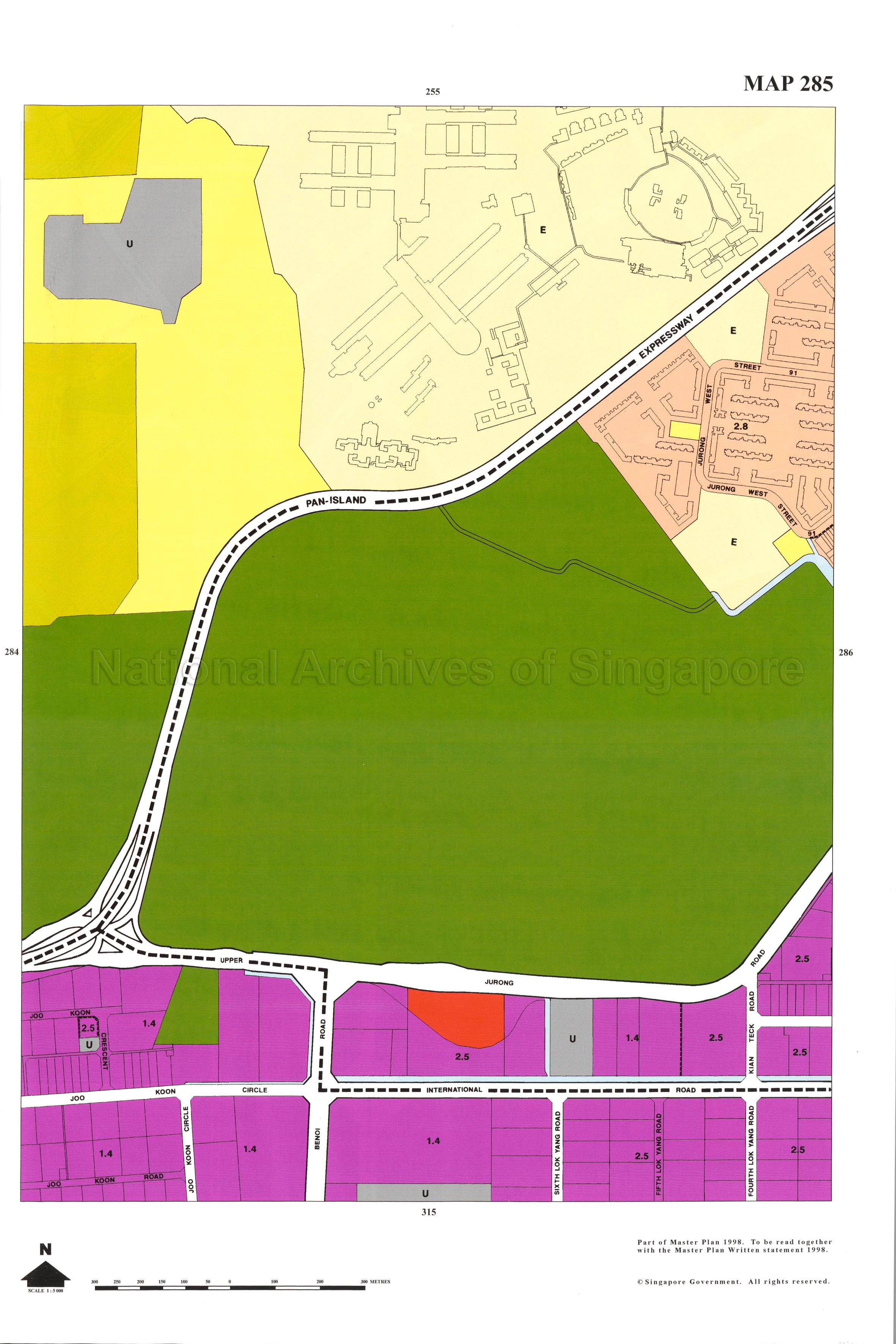 Master Plan 1998 Volume 2: Map 285