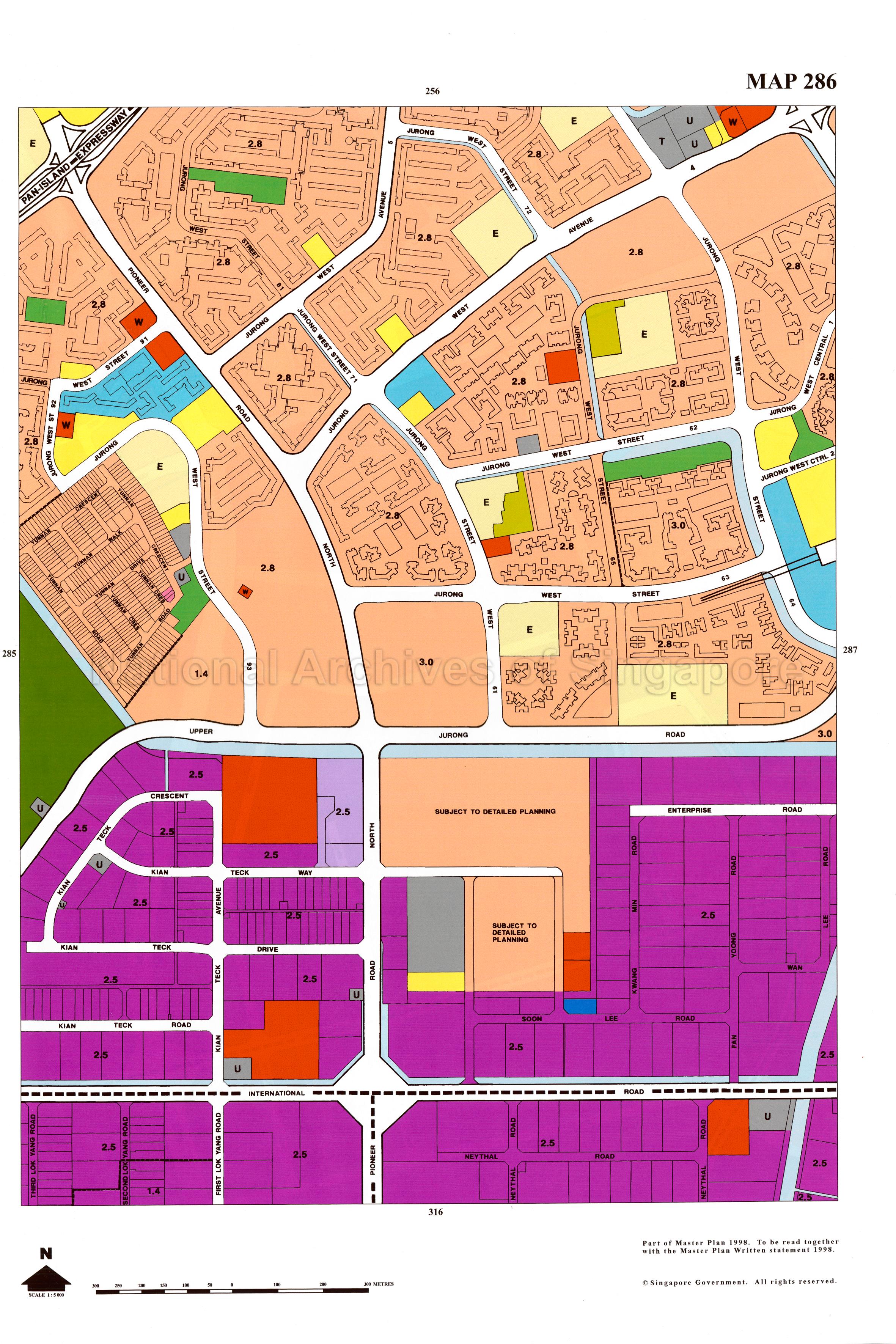 Master Plan 1998 Volume 2: Map 286