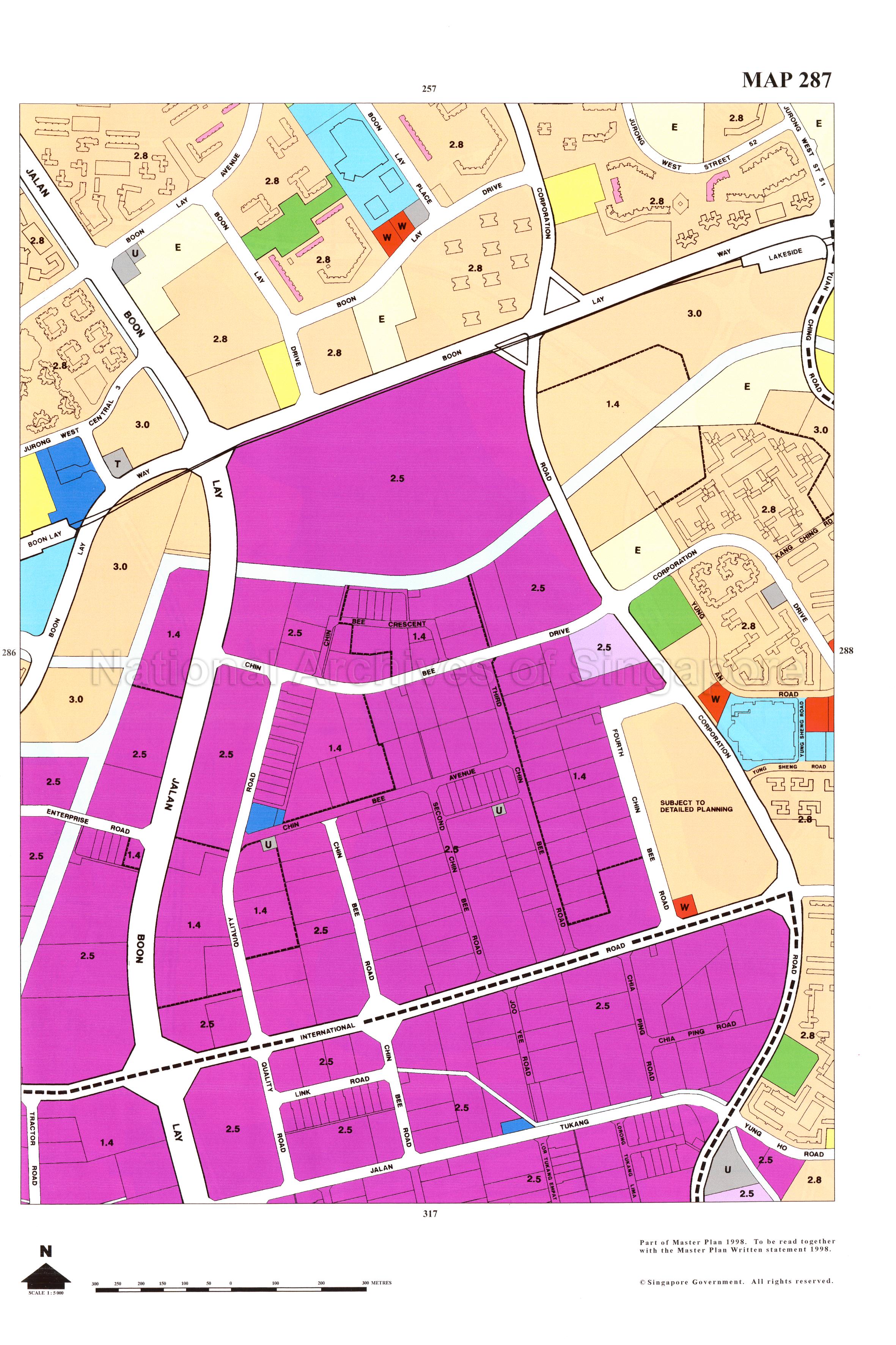 Master Plan 1998 Volume 2: Map 287