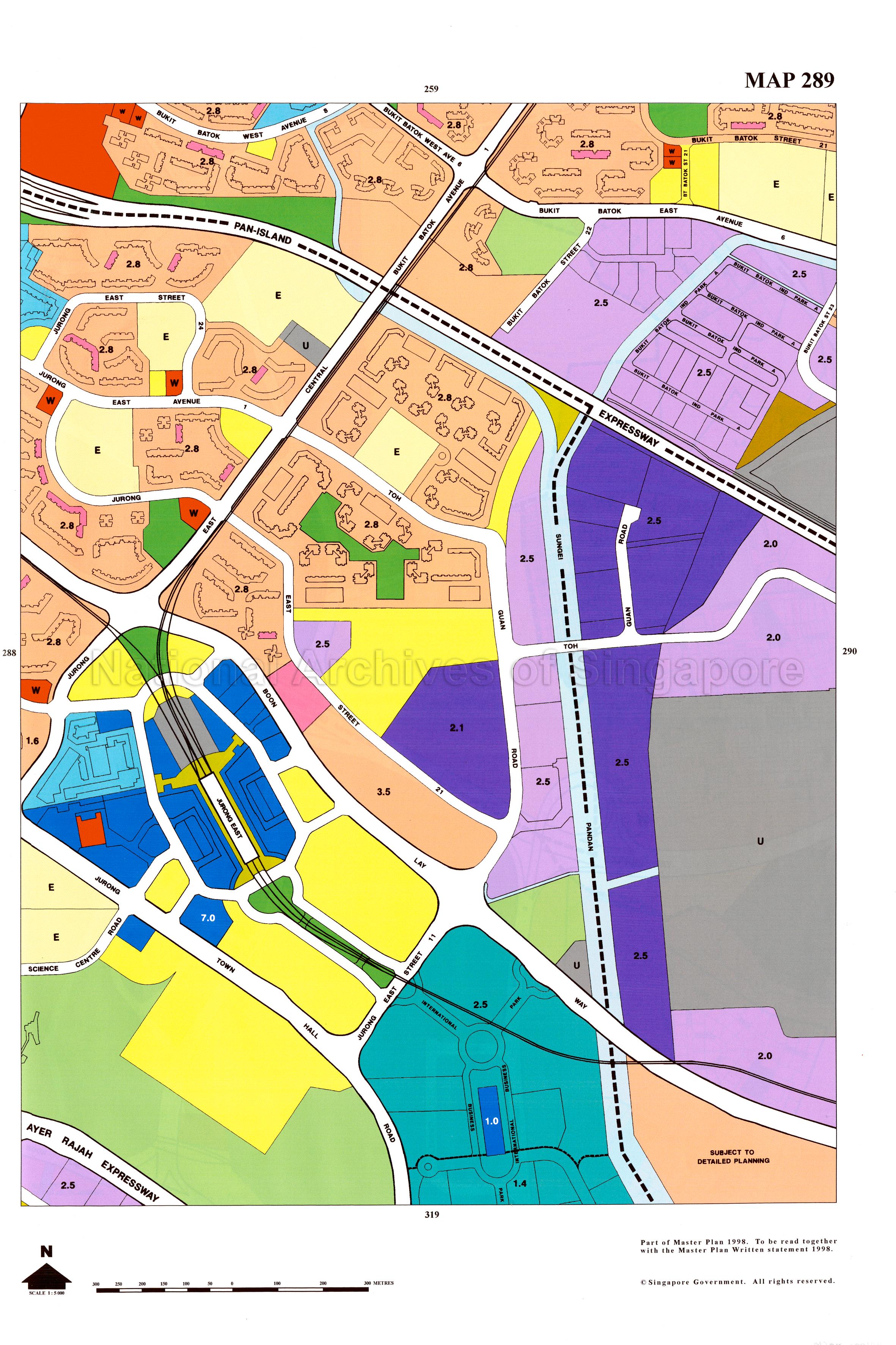Master Plan 1998 Volume 2: Map 289