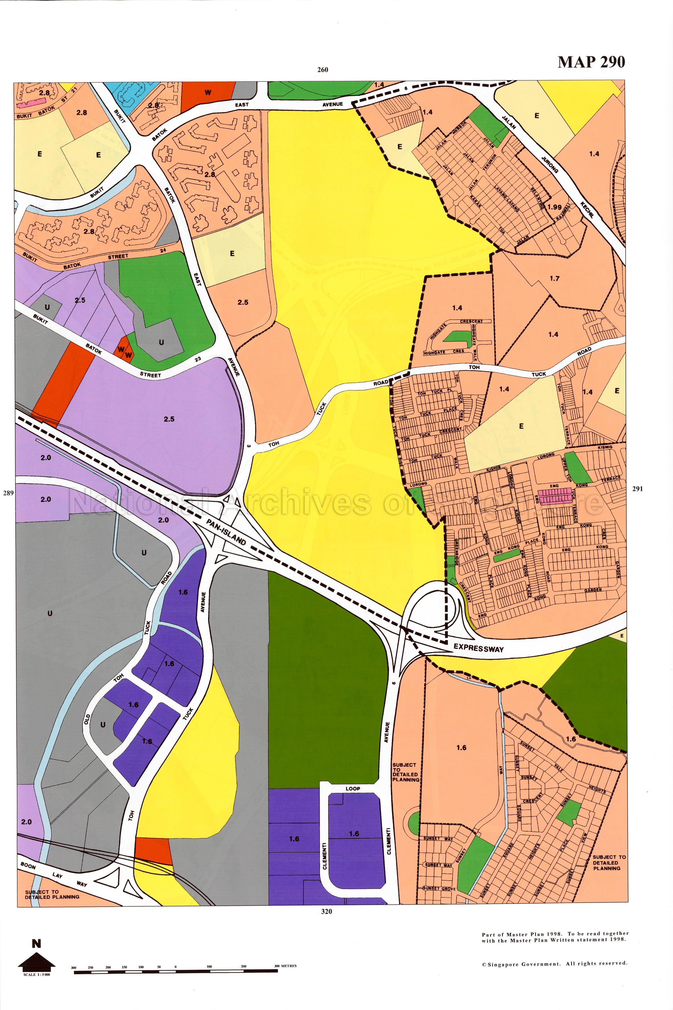 Master Plan 1998 Volume 2: Map 290