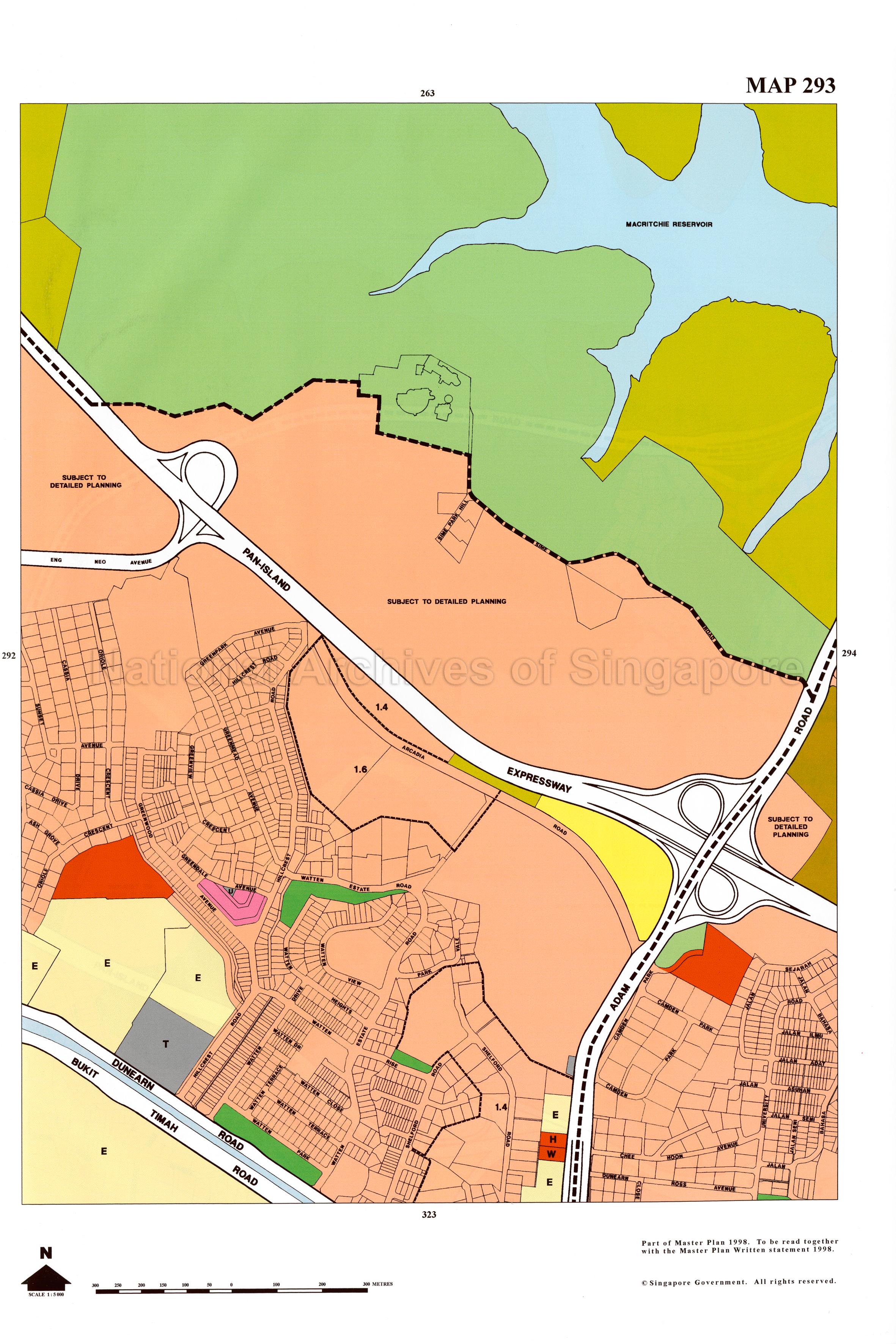 Master Plan 1998 Volume 2: Map 293