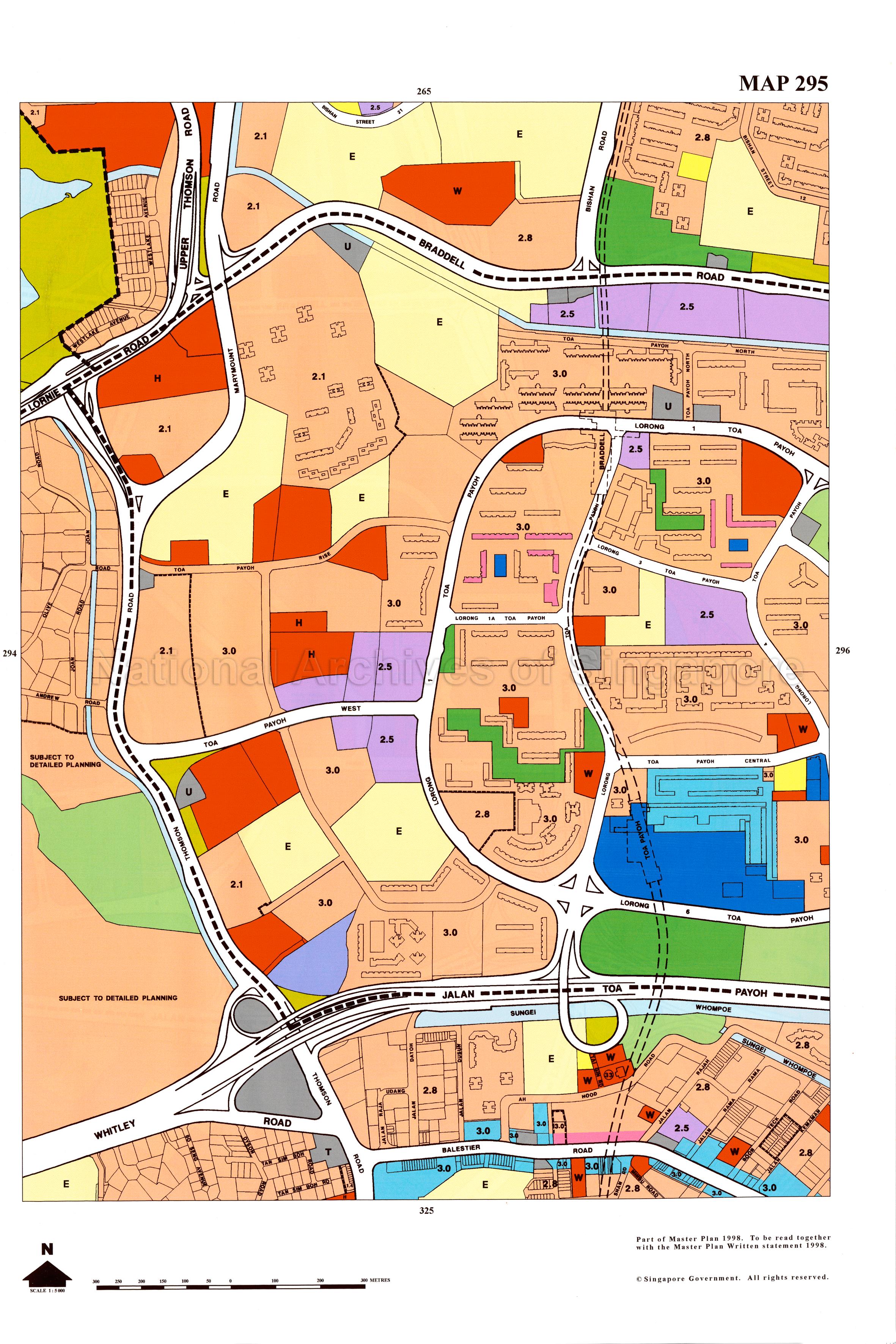 Master Plan 1998 Volume 2: Map 295