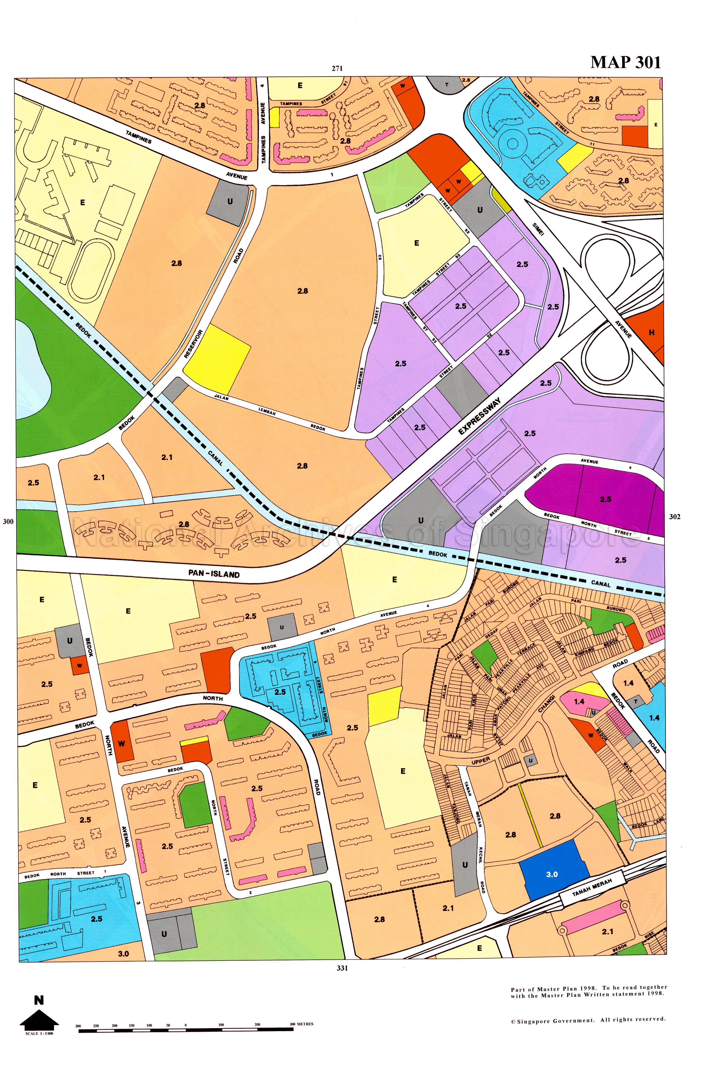 Master Plan 1998 Volume 2: Map 301