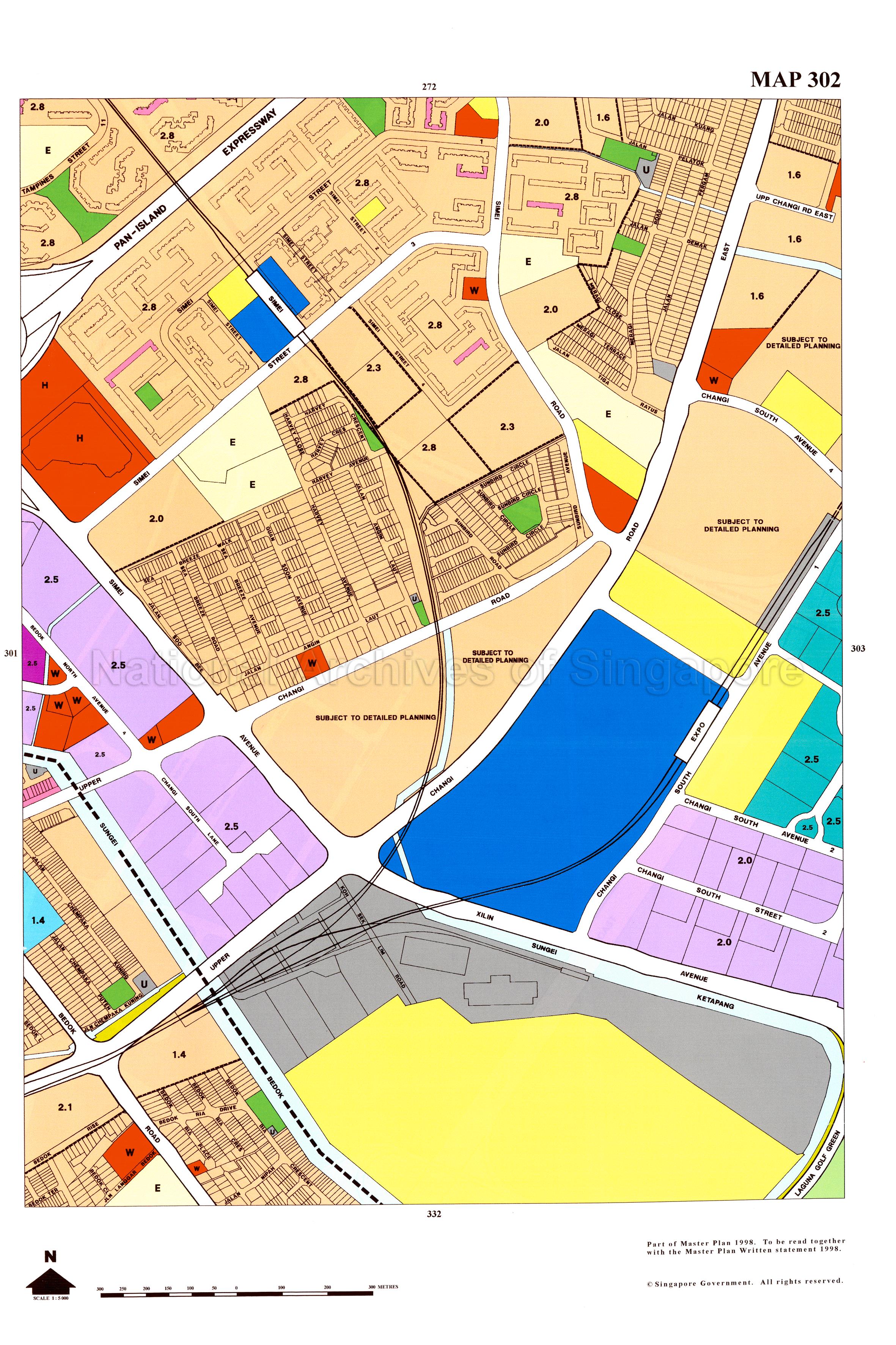 Master Plan 1998 Volume 2: Map 302