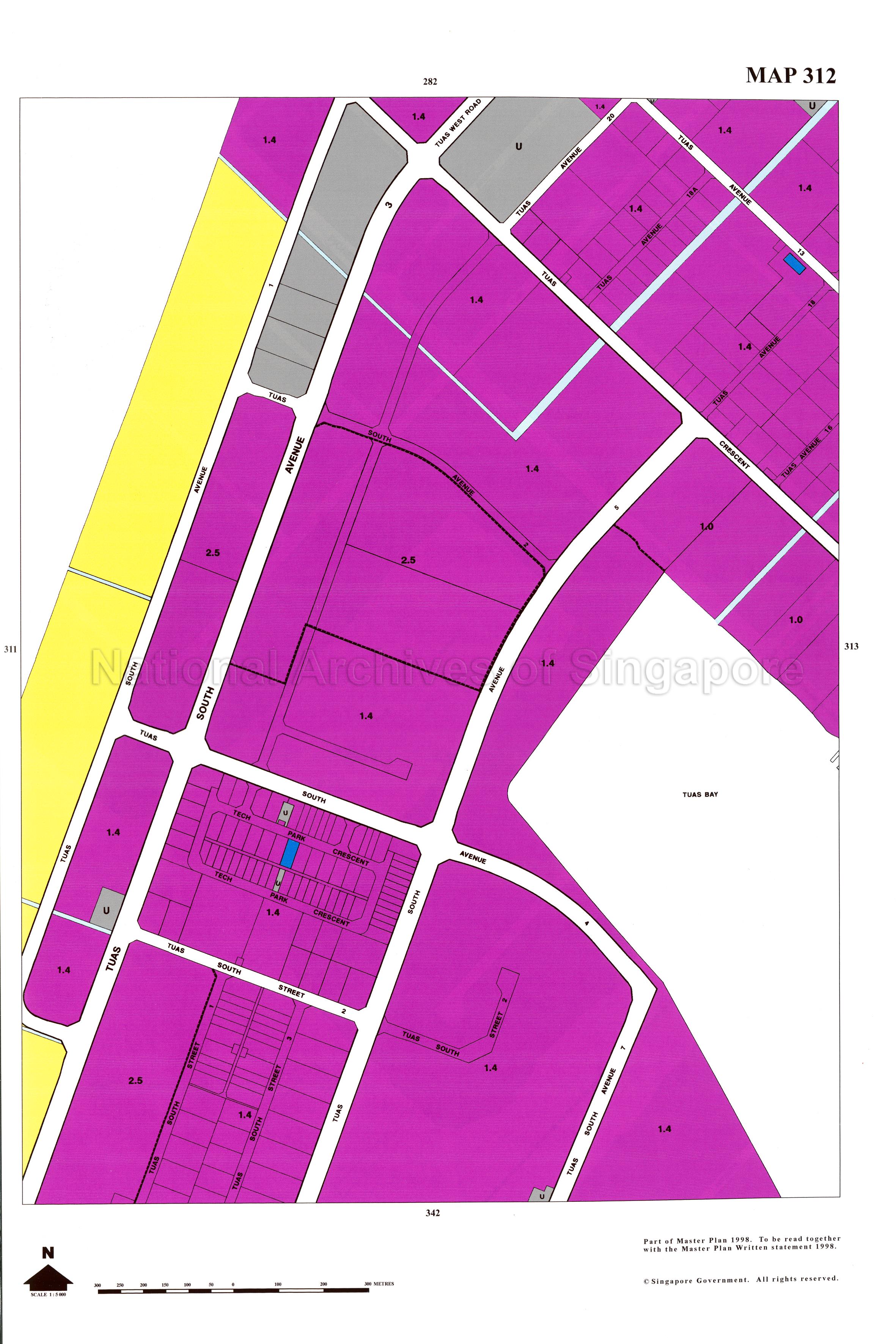 Master Plan 1998 Volume 2: Map 312