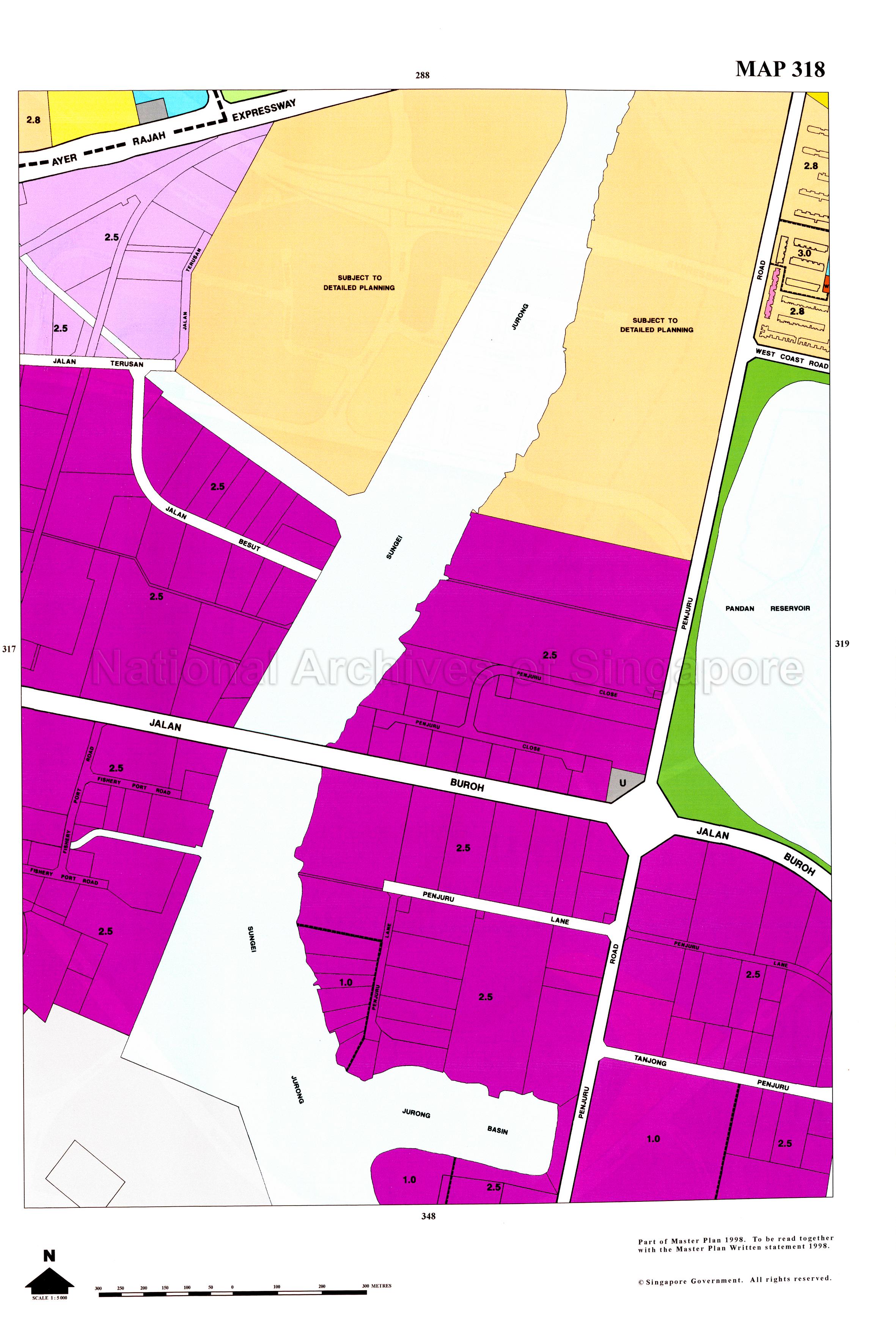 Master Plan 1998 Volume 2: Map 318