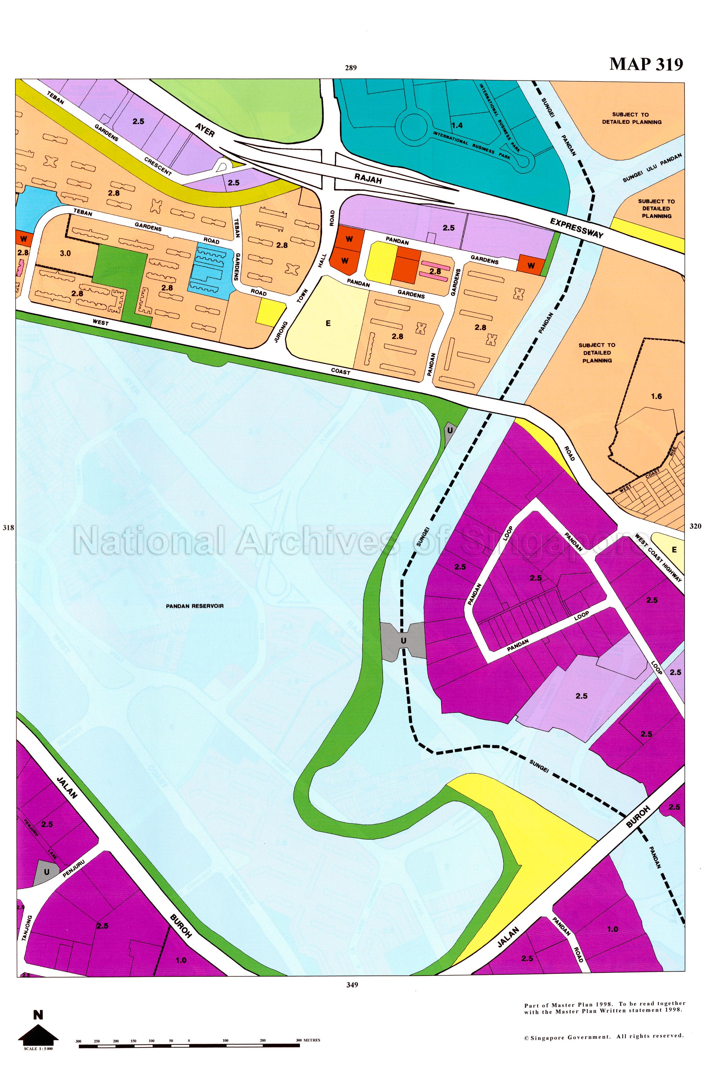 Master Plan 1998 Volume 2: Map 319