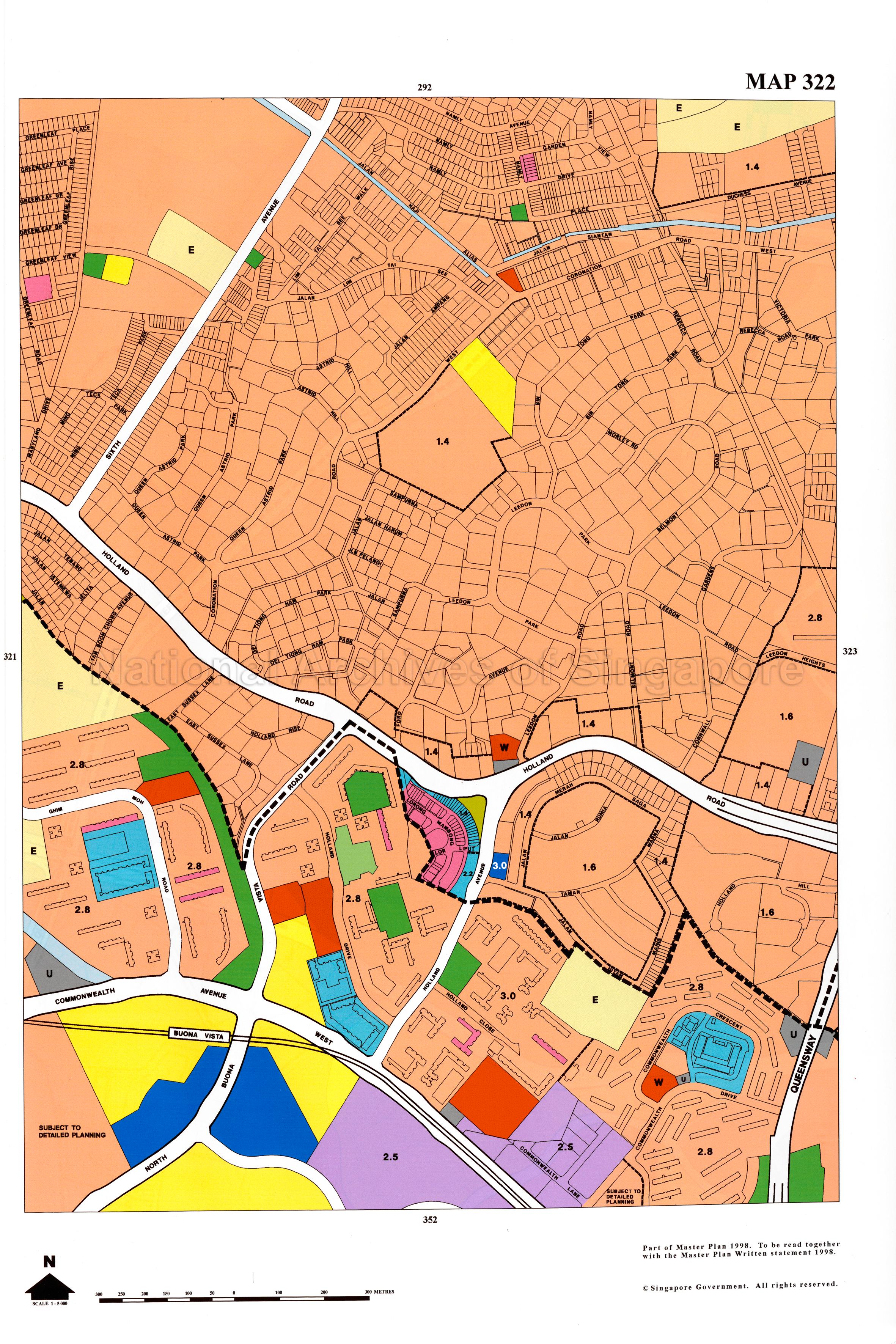 Master Plan 1998 Volume 2: Map 322