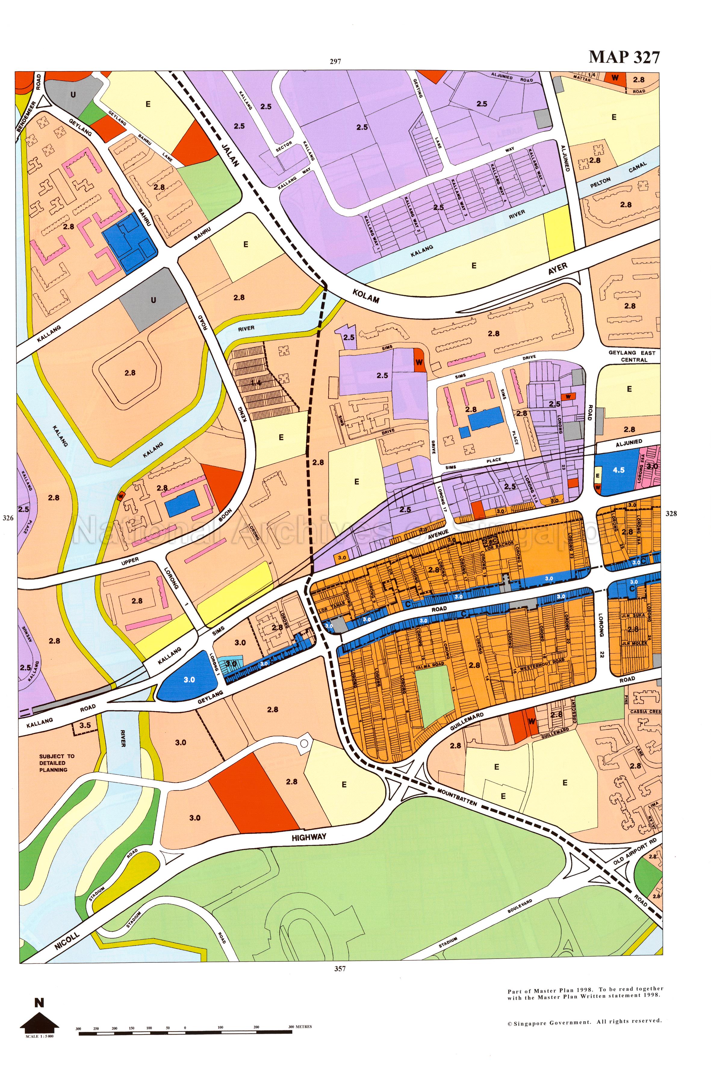 Master Plan 1998 Volume 2: Map 327