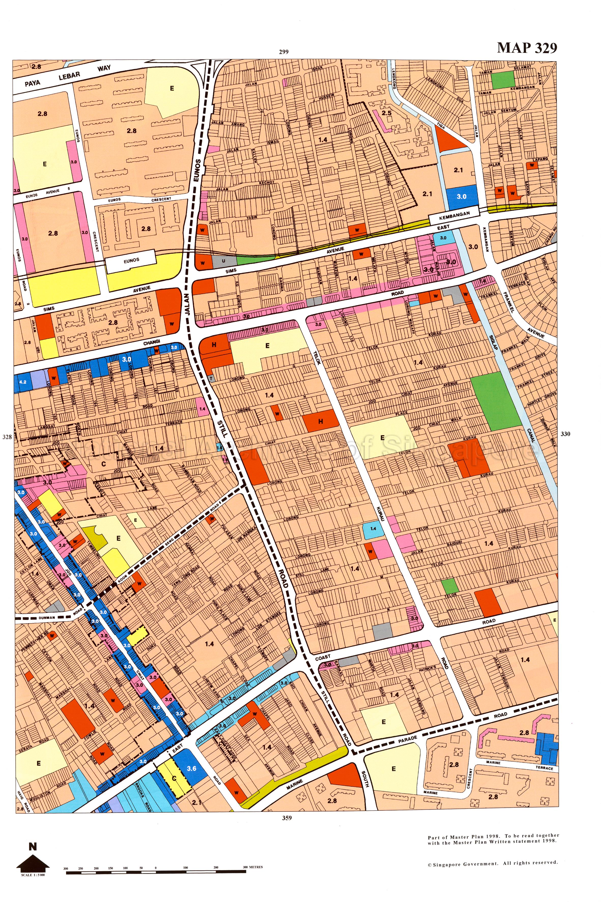 Master Plan 1998 Volume 2: Map 329