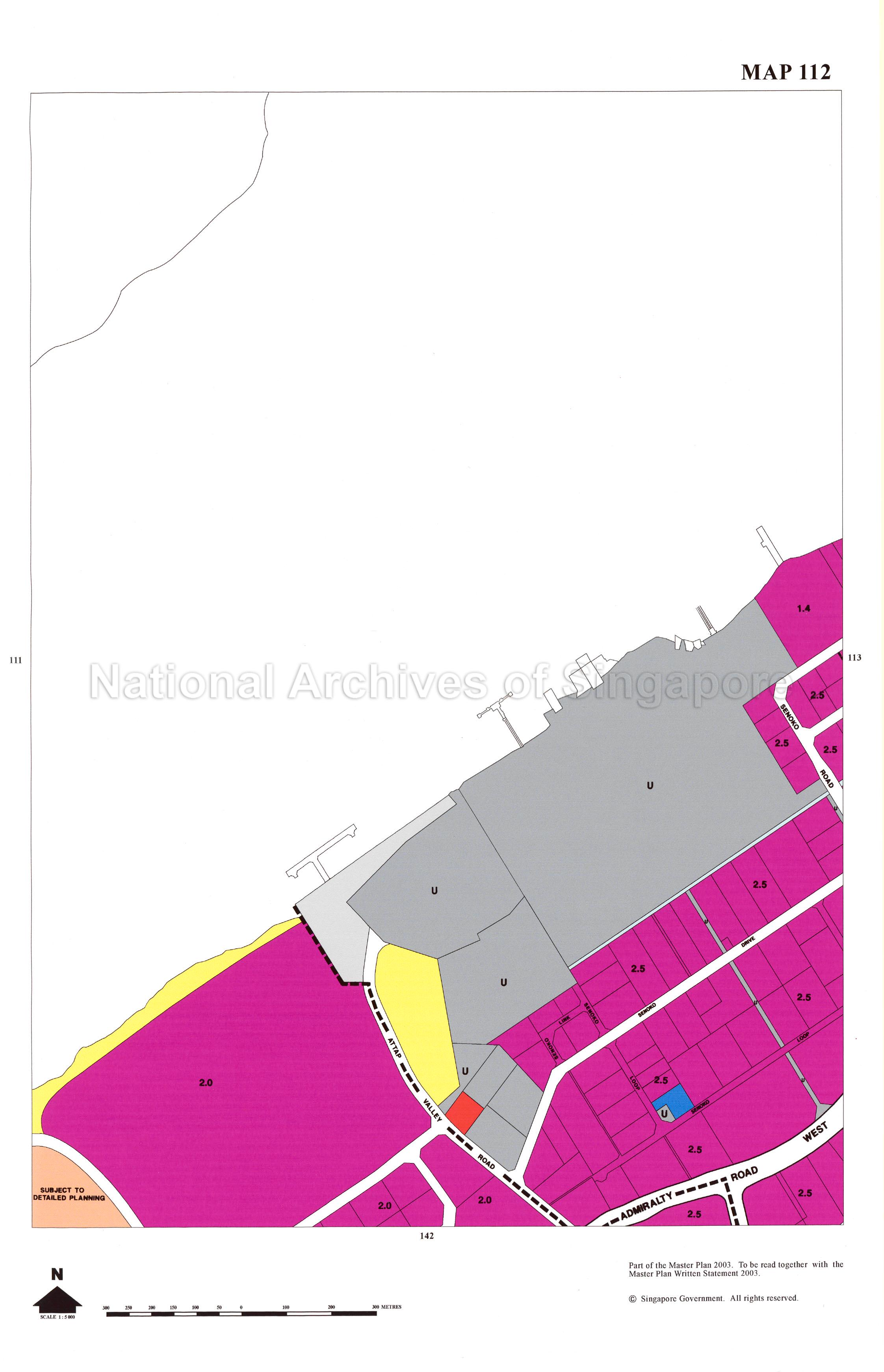 Master Plan 2003 Volume 1: Map 112