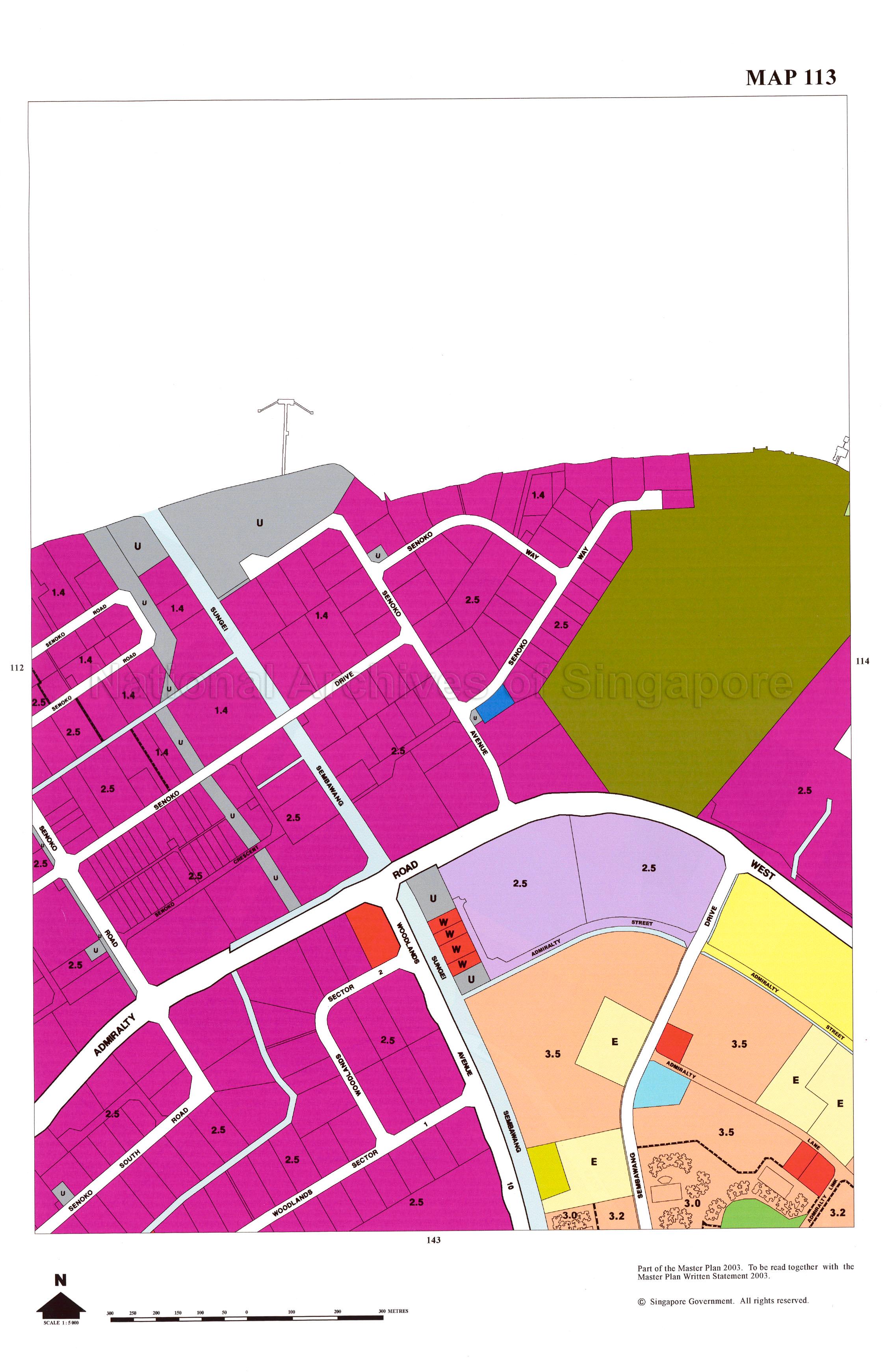 Master Plan 2003 Volume 1: Map 113