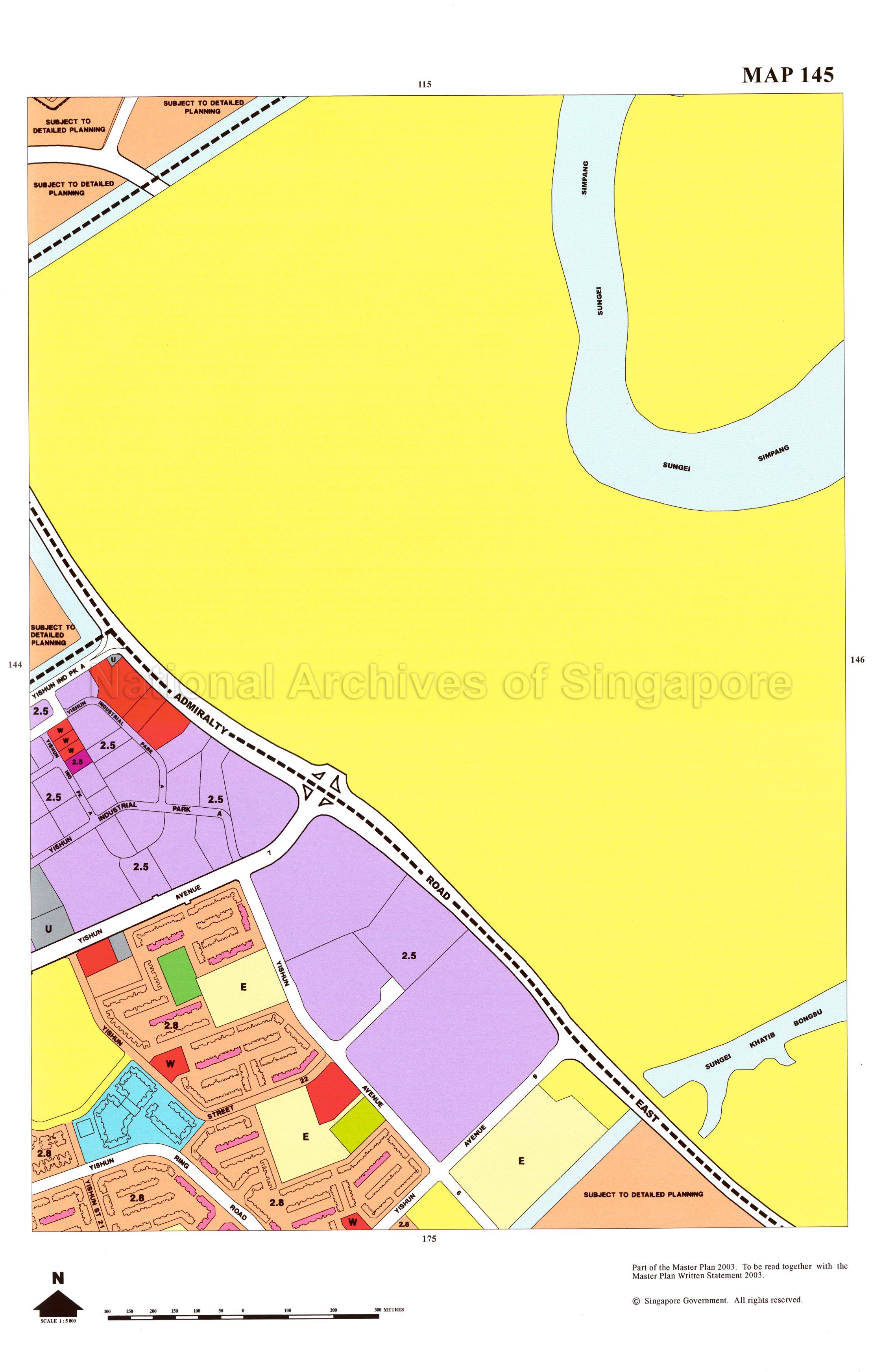 Master Plan 2003 Volume 1: Map 145