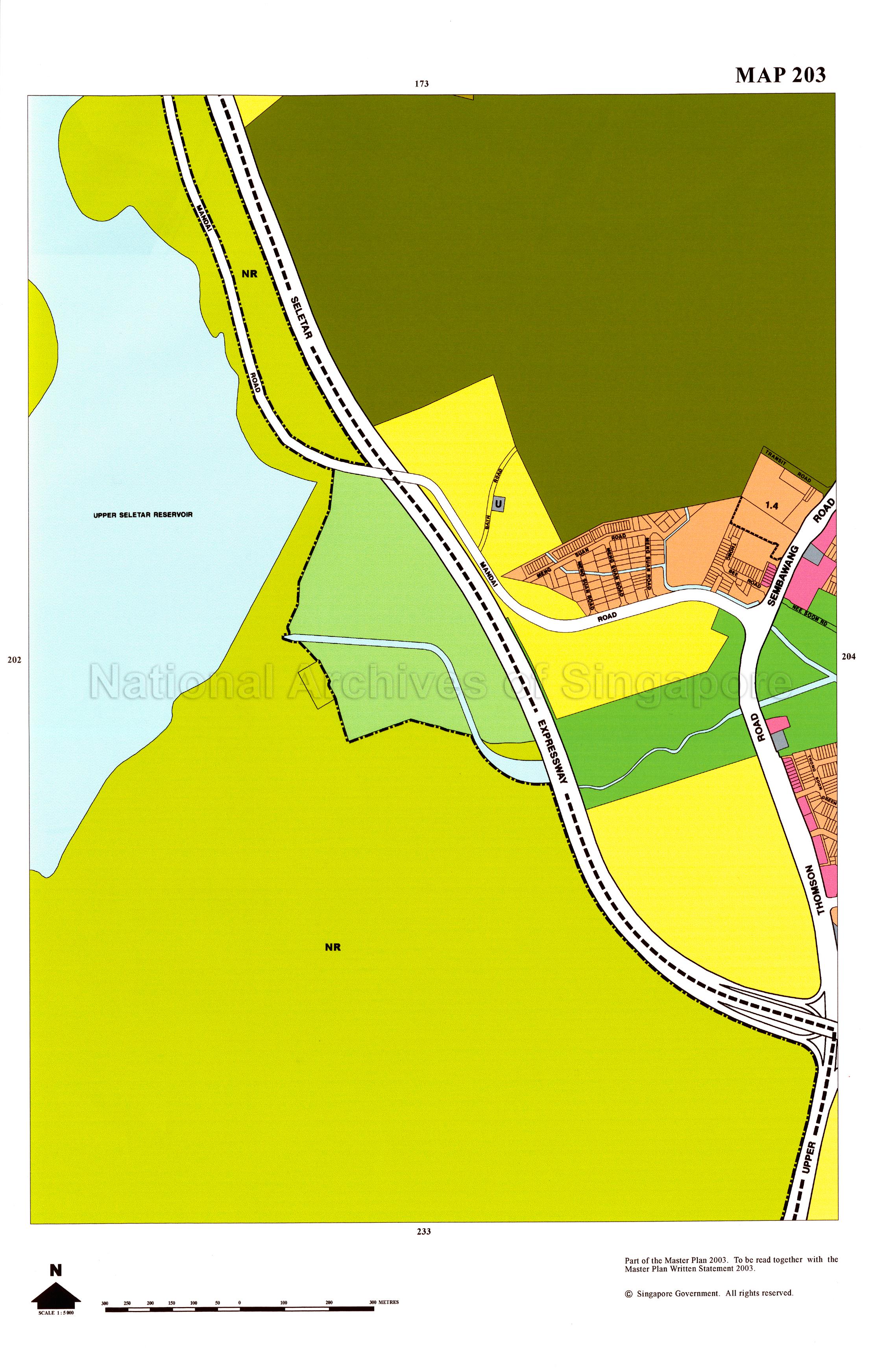 Master Plan 2003 Volume 1: Map 203
