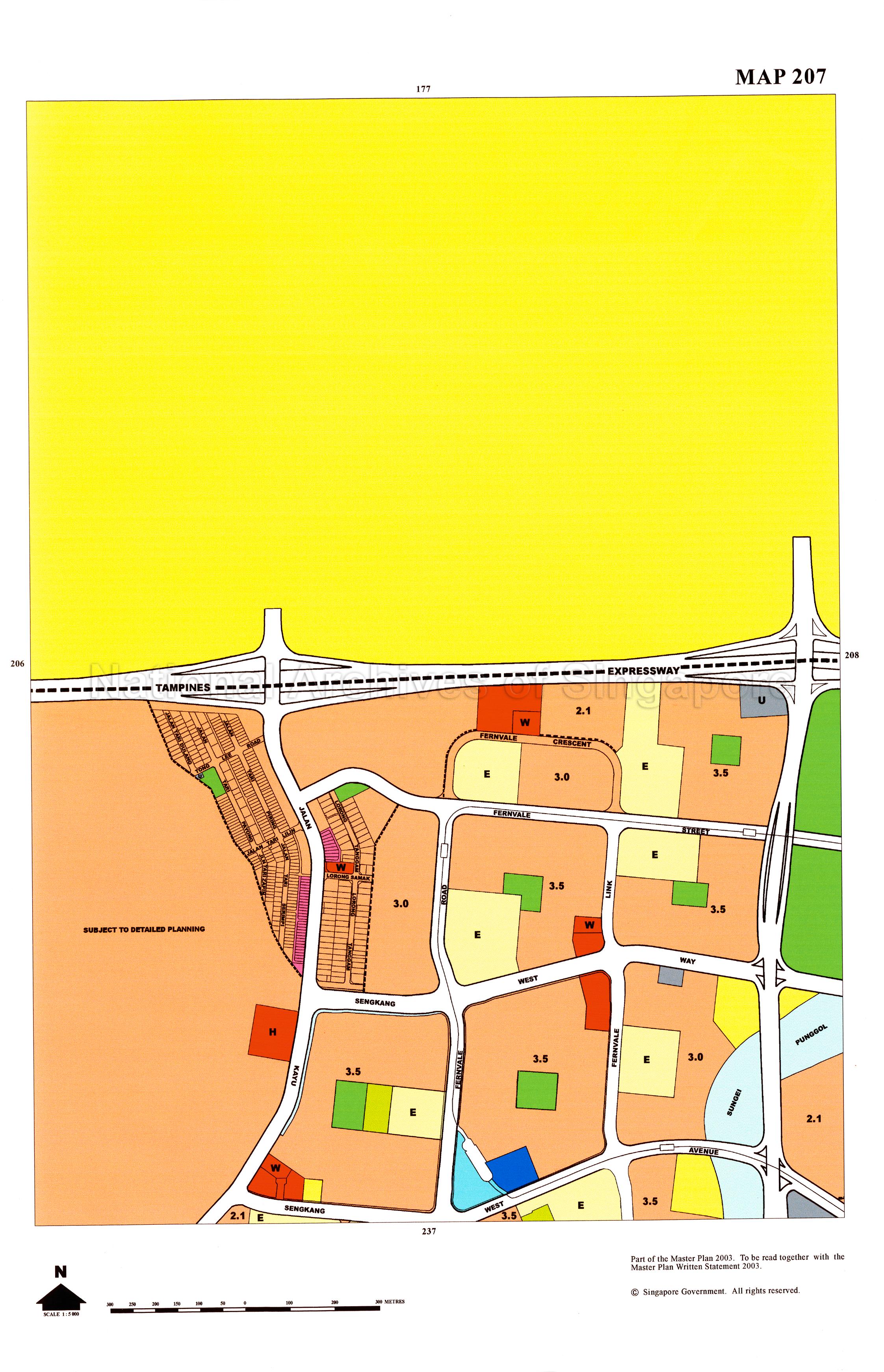 Master Plan 2003 Volume 1: Map 207