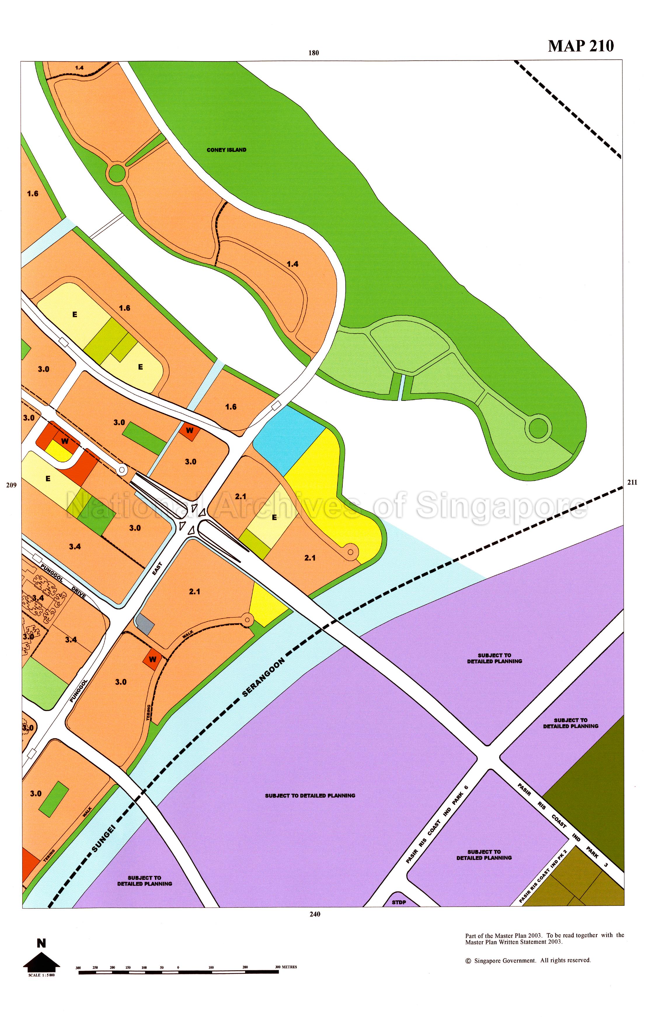 Master Plan 2003 Volume 1: Map 210