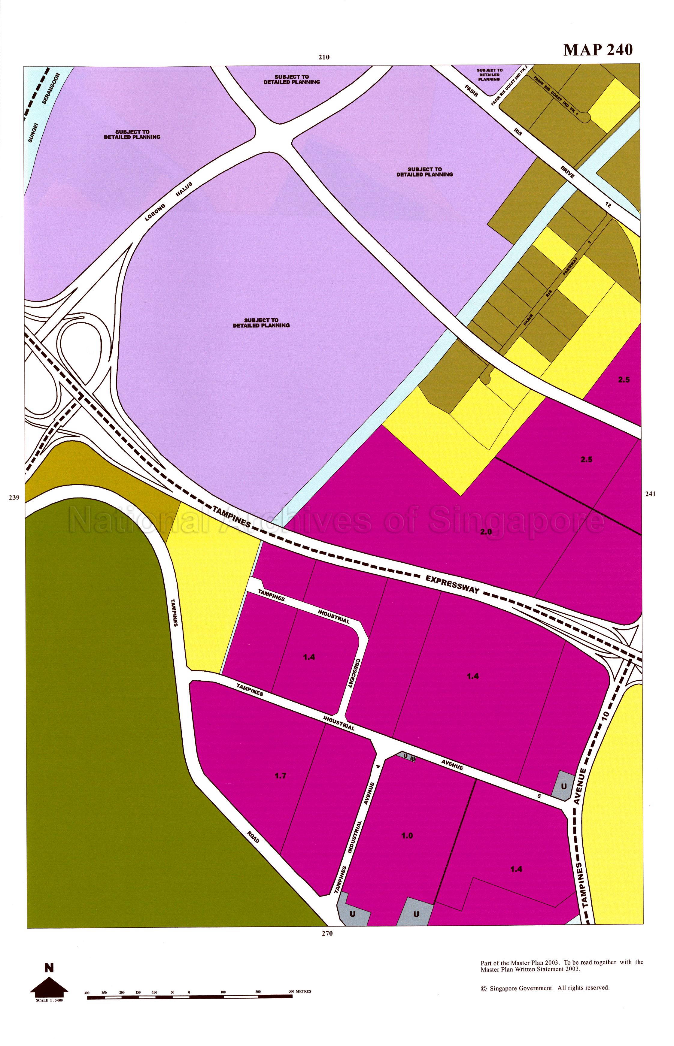 Master Plan 2003 Volume 1: Map 240