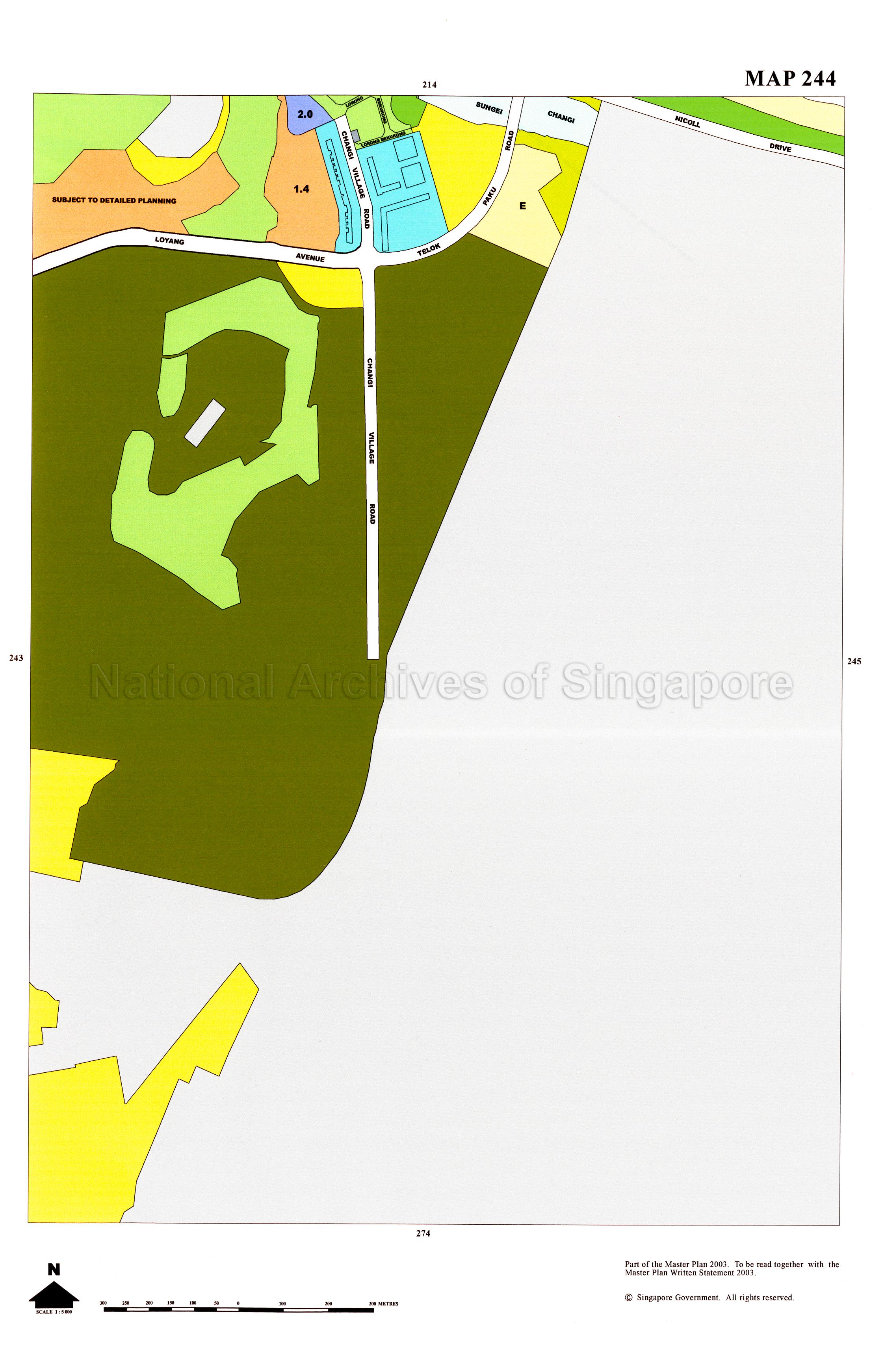 Master Plan 2003 Volume 1: Map 244