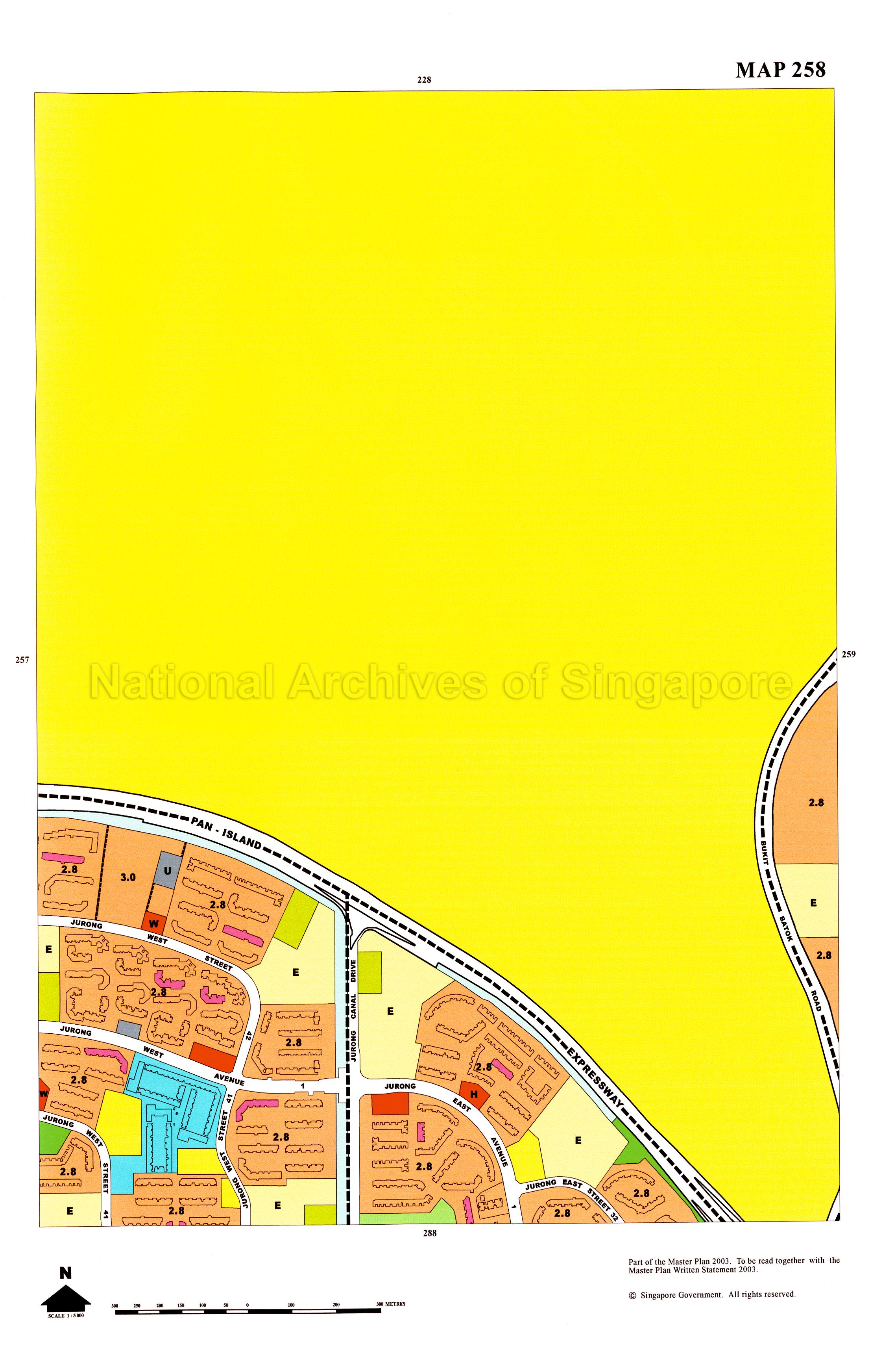 Master Plan 2003 Volume 1: Map 258
