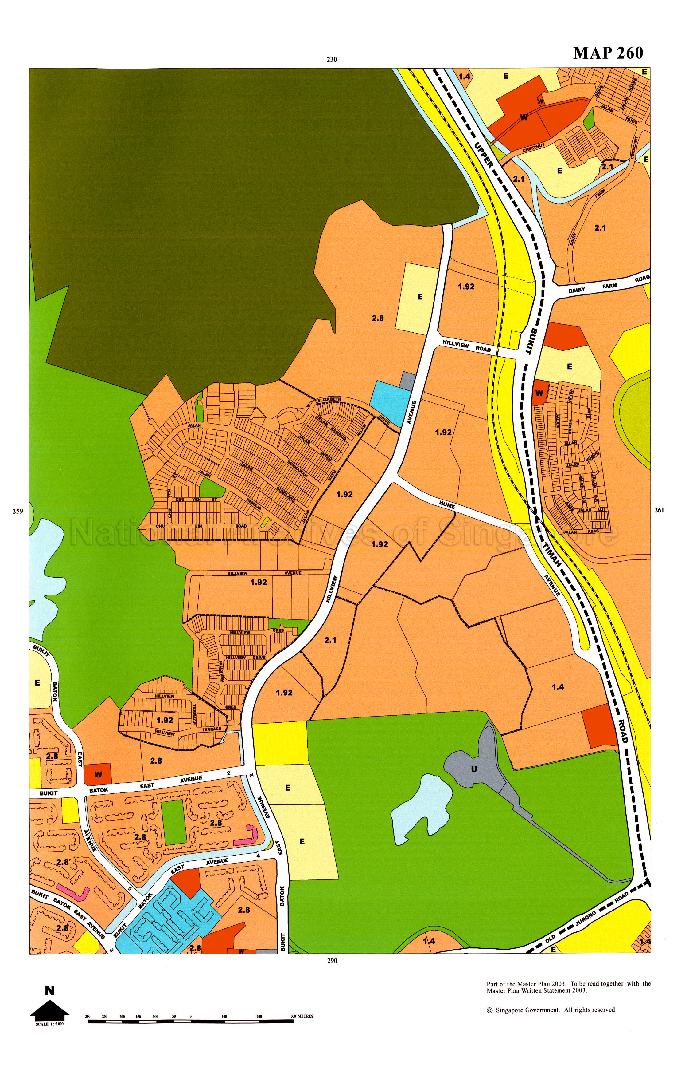 Master Plan 2003 Volume 1: Map 260