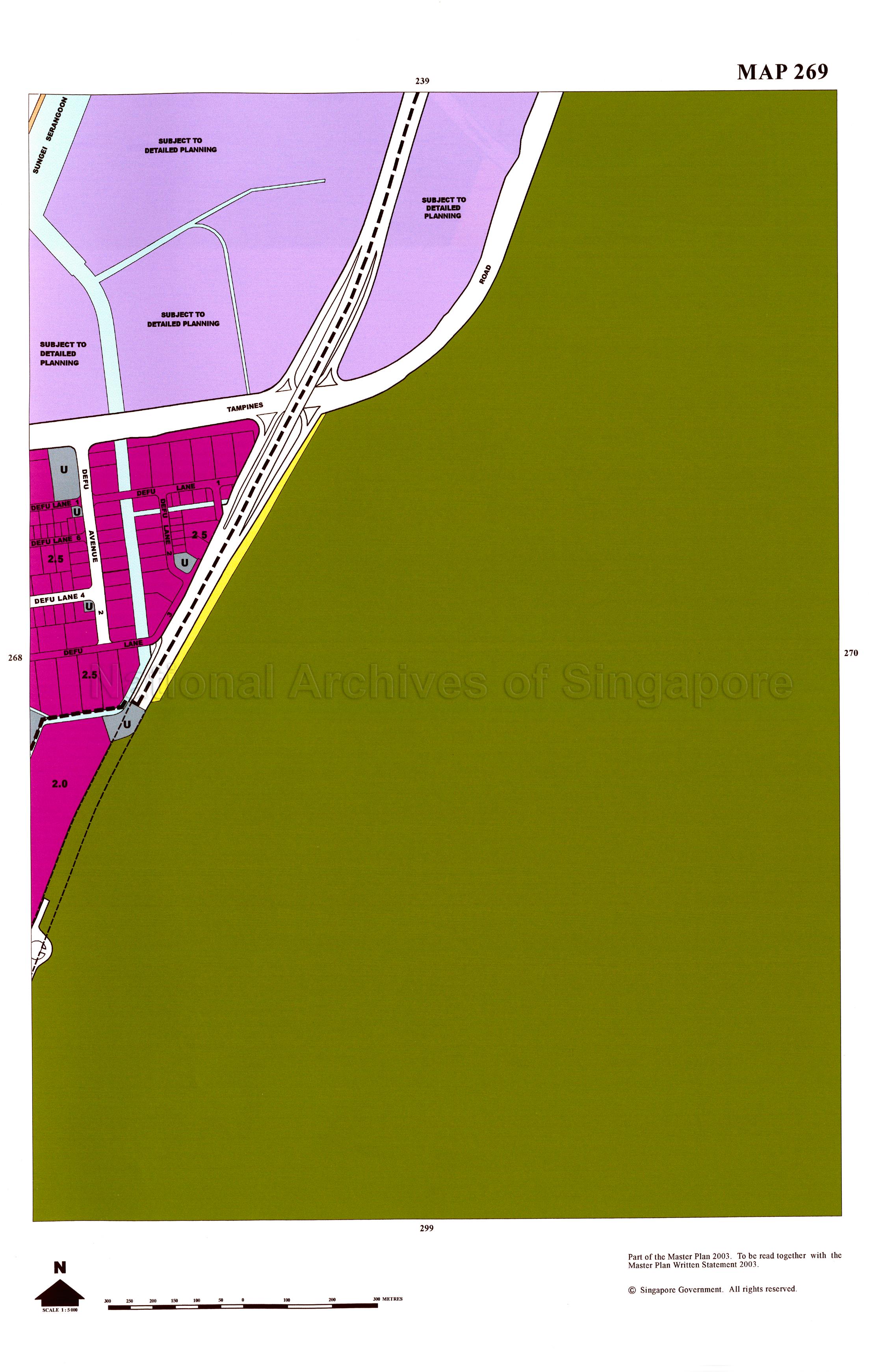 Master Plan 2003 Volume 1: Map 269