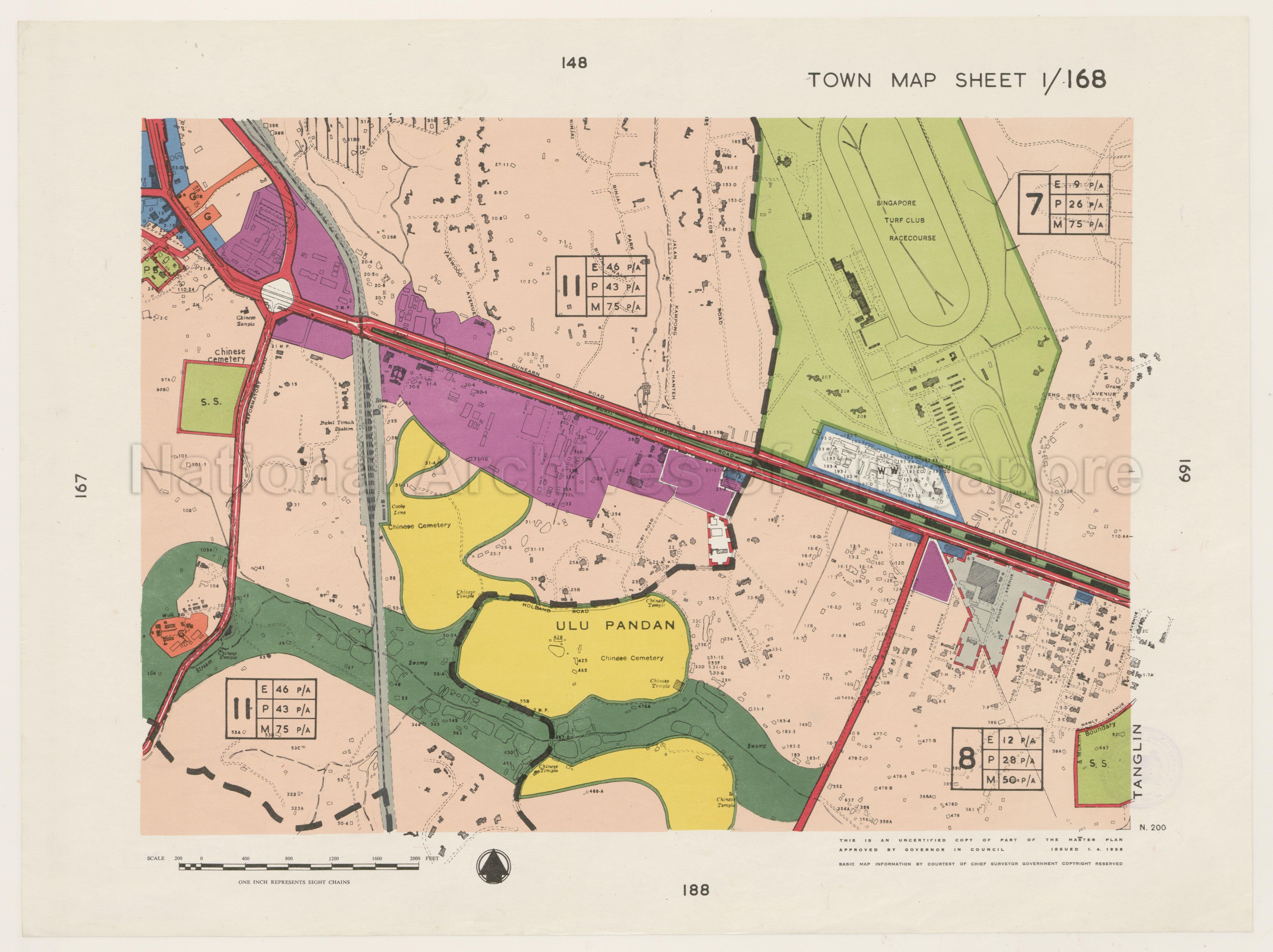 Town Map Sheet 1/168