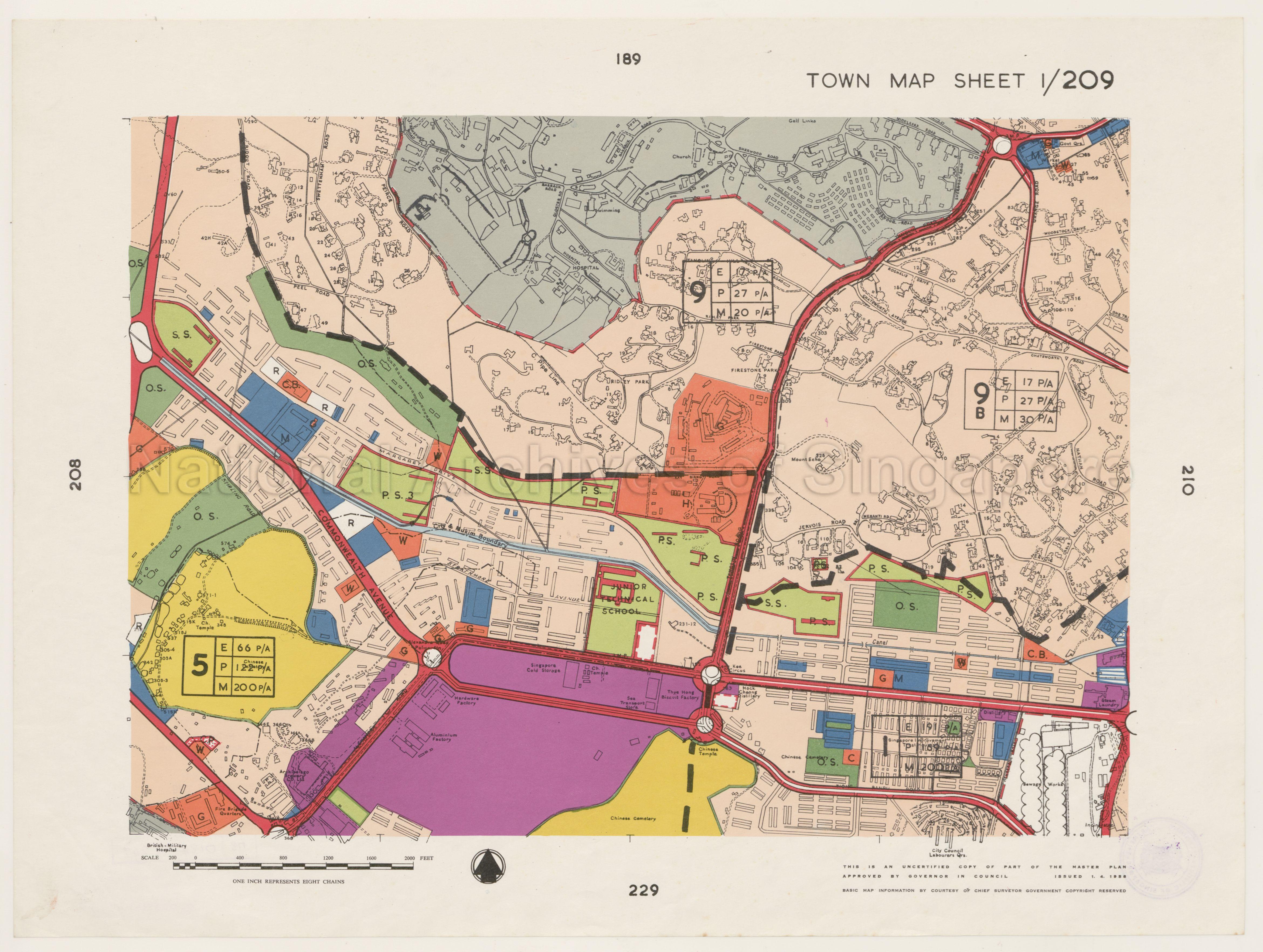 Town Map Sheet 1/209