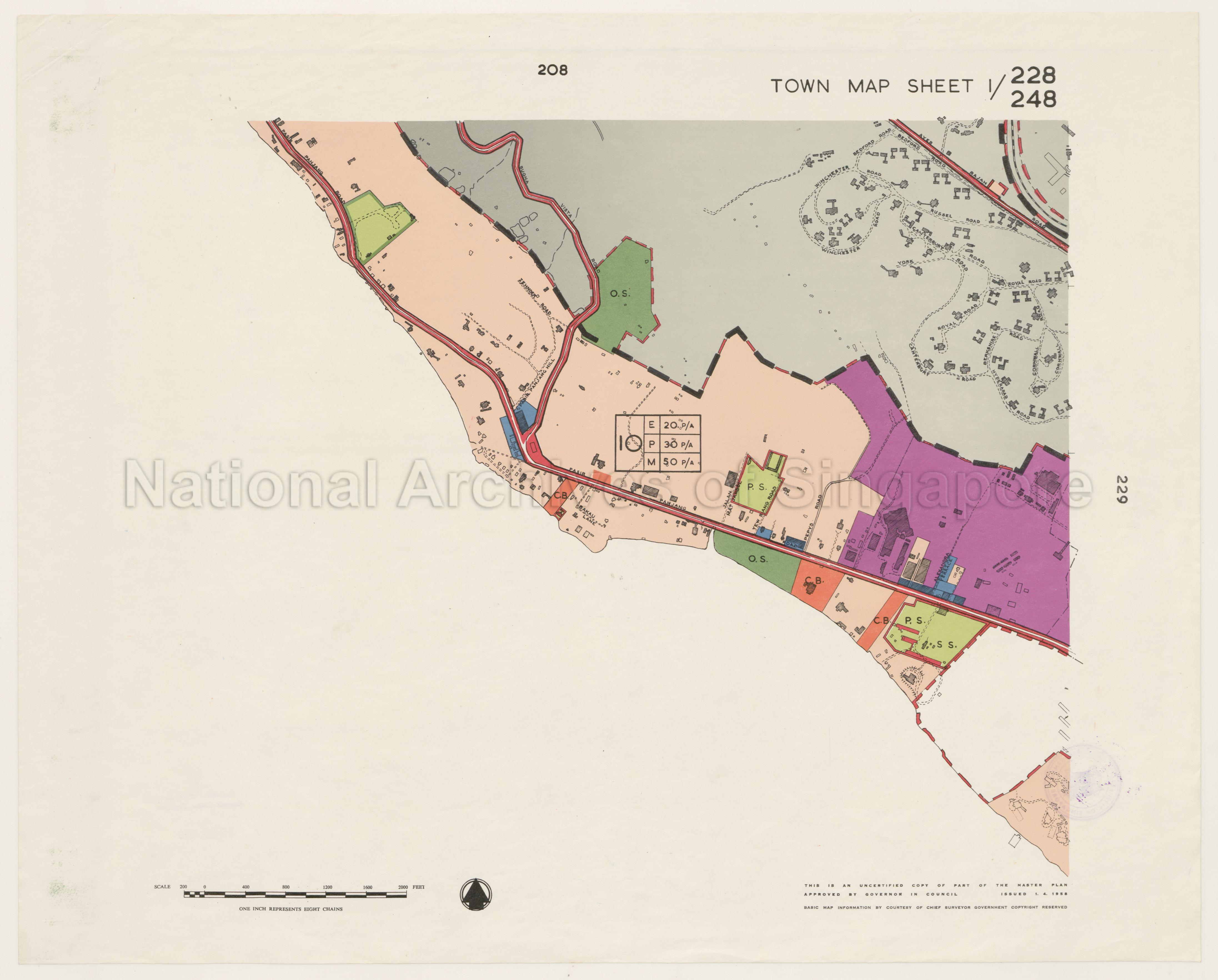 Town Map Sheet 1/228/248