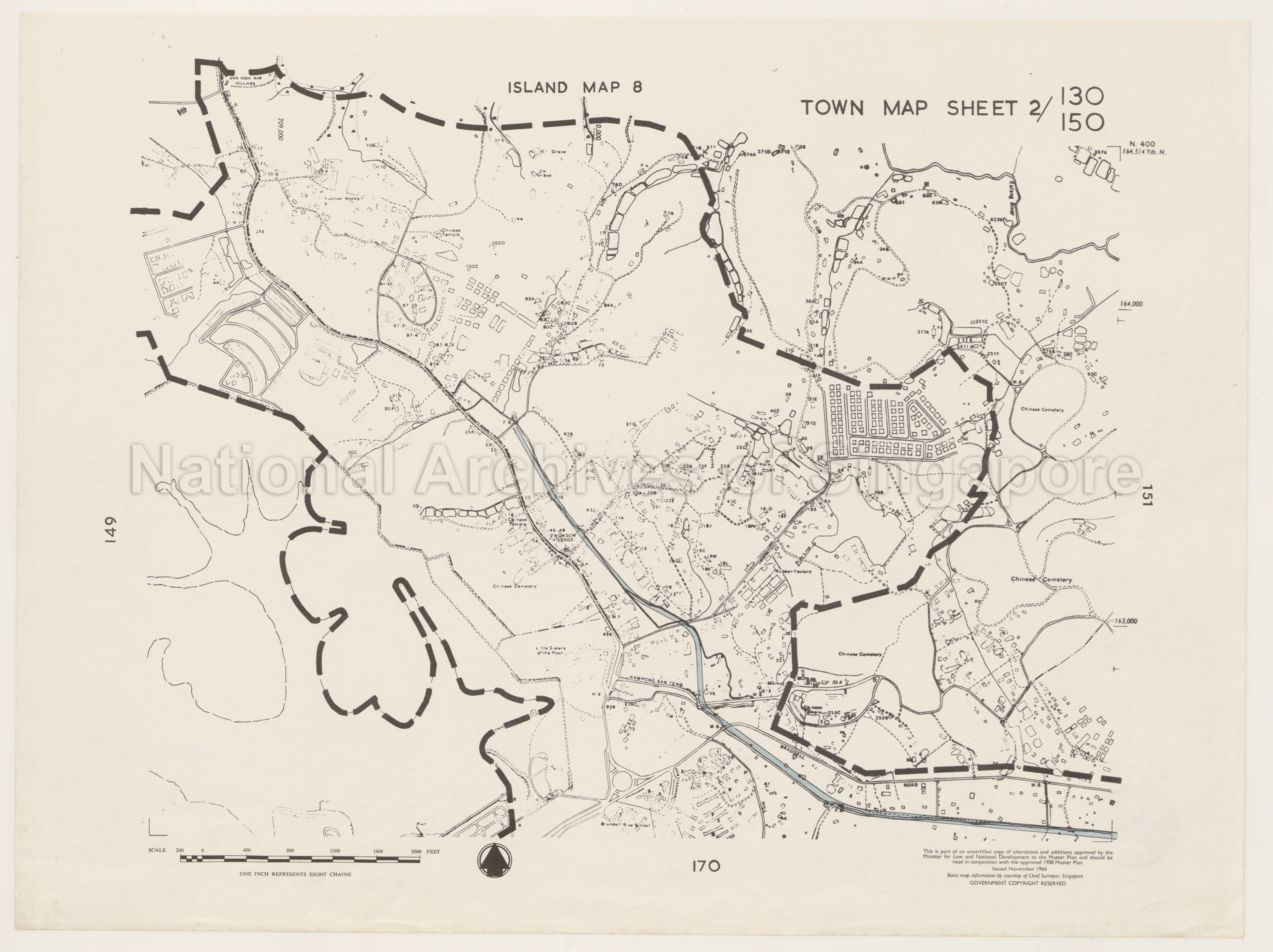 1958 Master Plan - Town Map Sheet 2/130/150