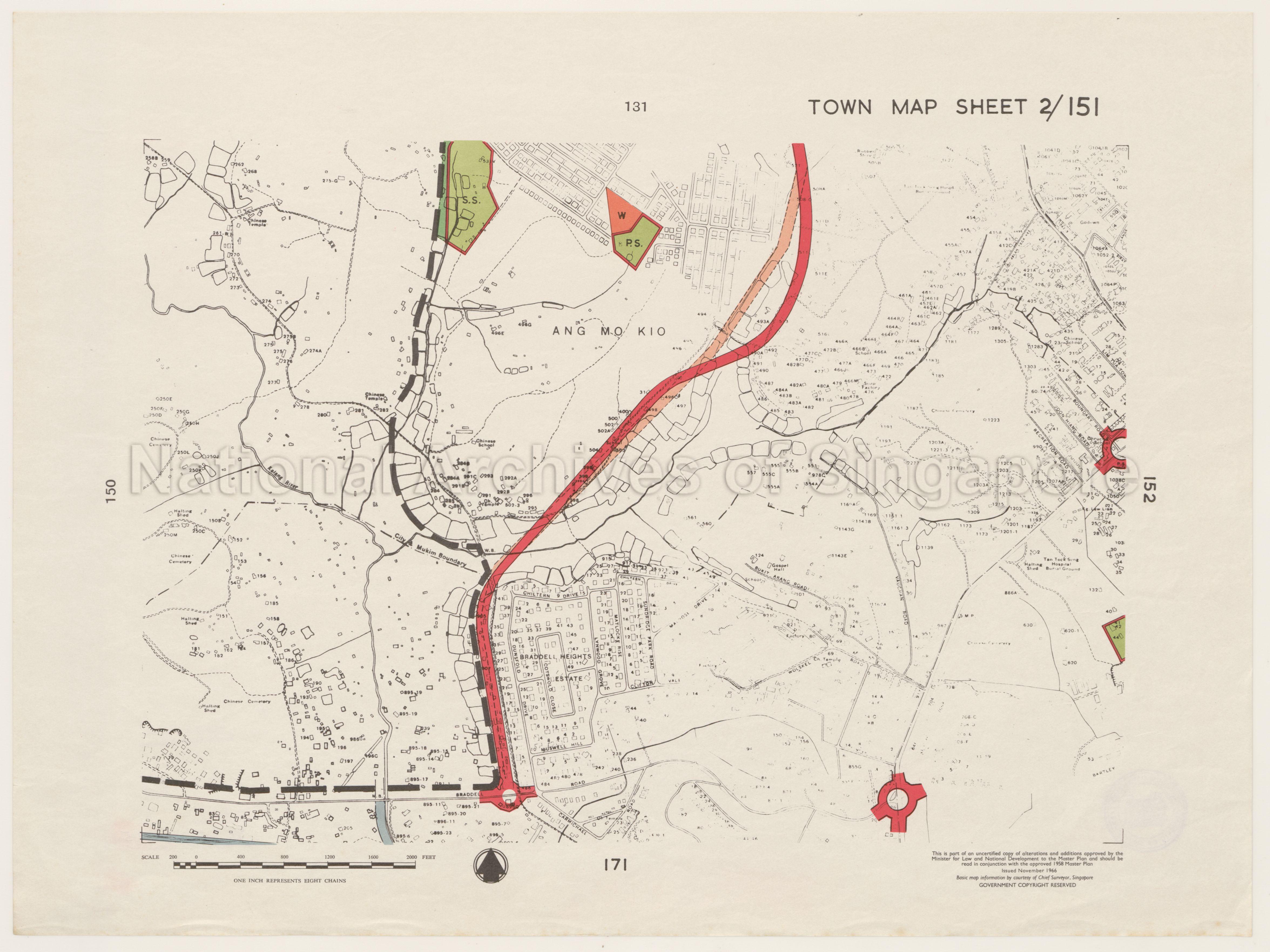 1958 Master Plan - Town Map Sheet 2/151