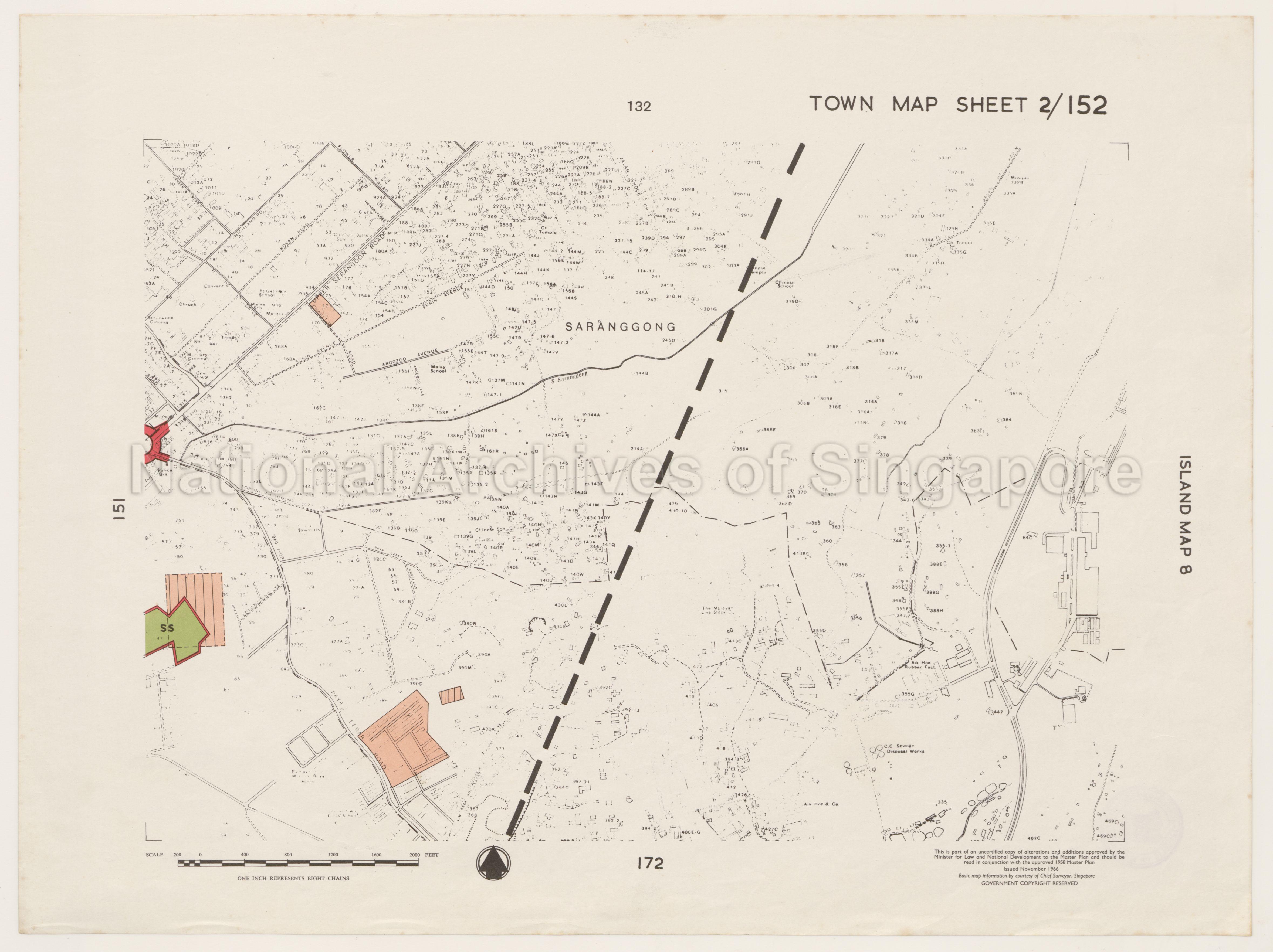 1958 Master Plan - Town Map Sheet 2/152