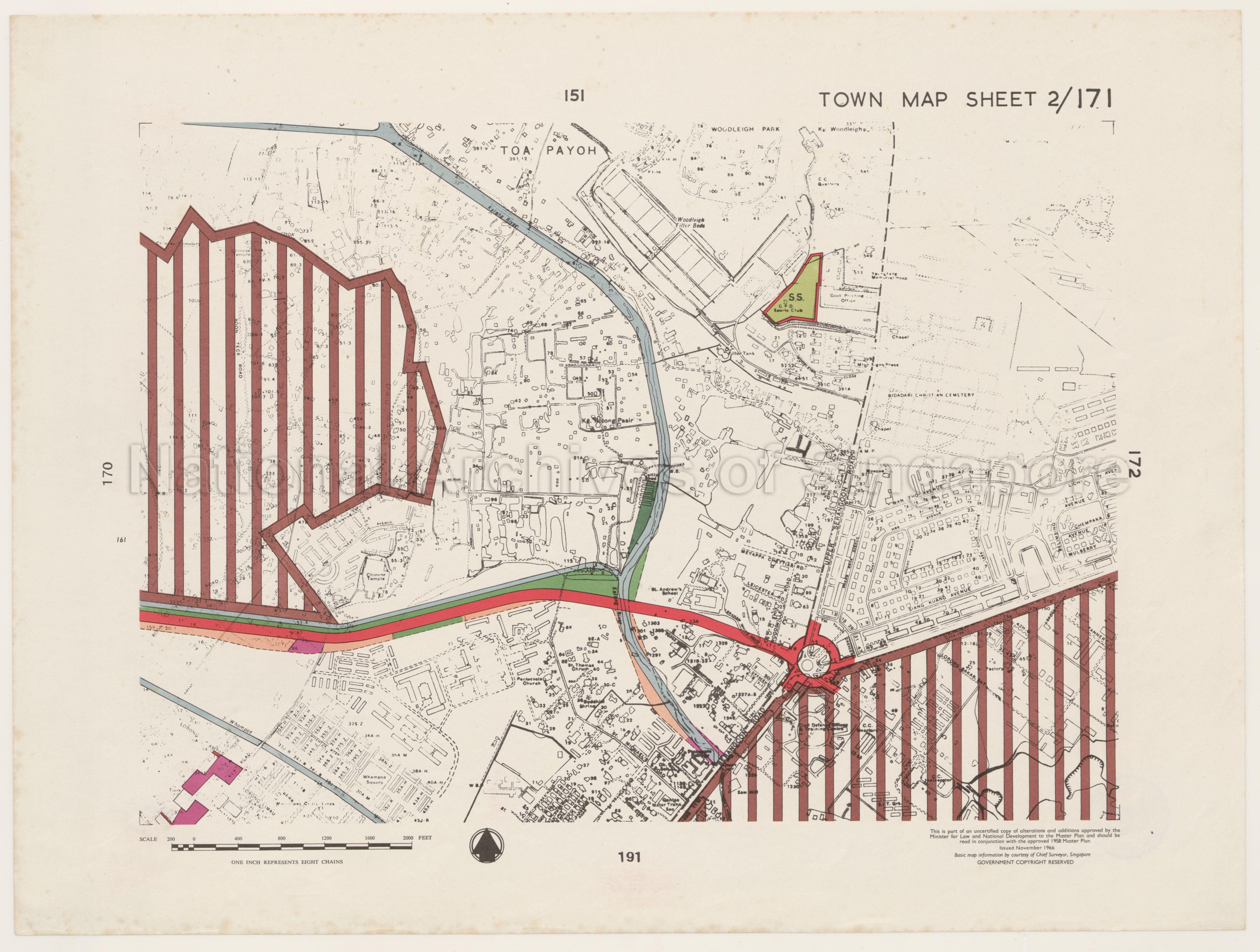 1958 Master Plan - Town Map Sheet 2/171